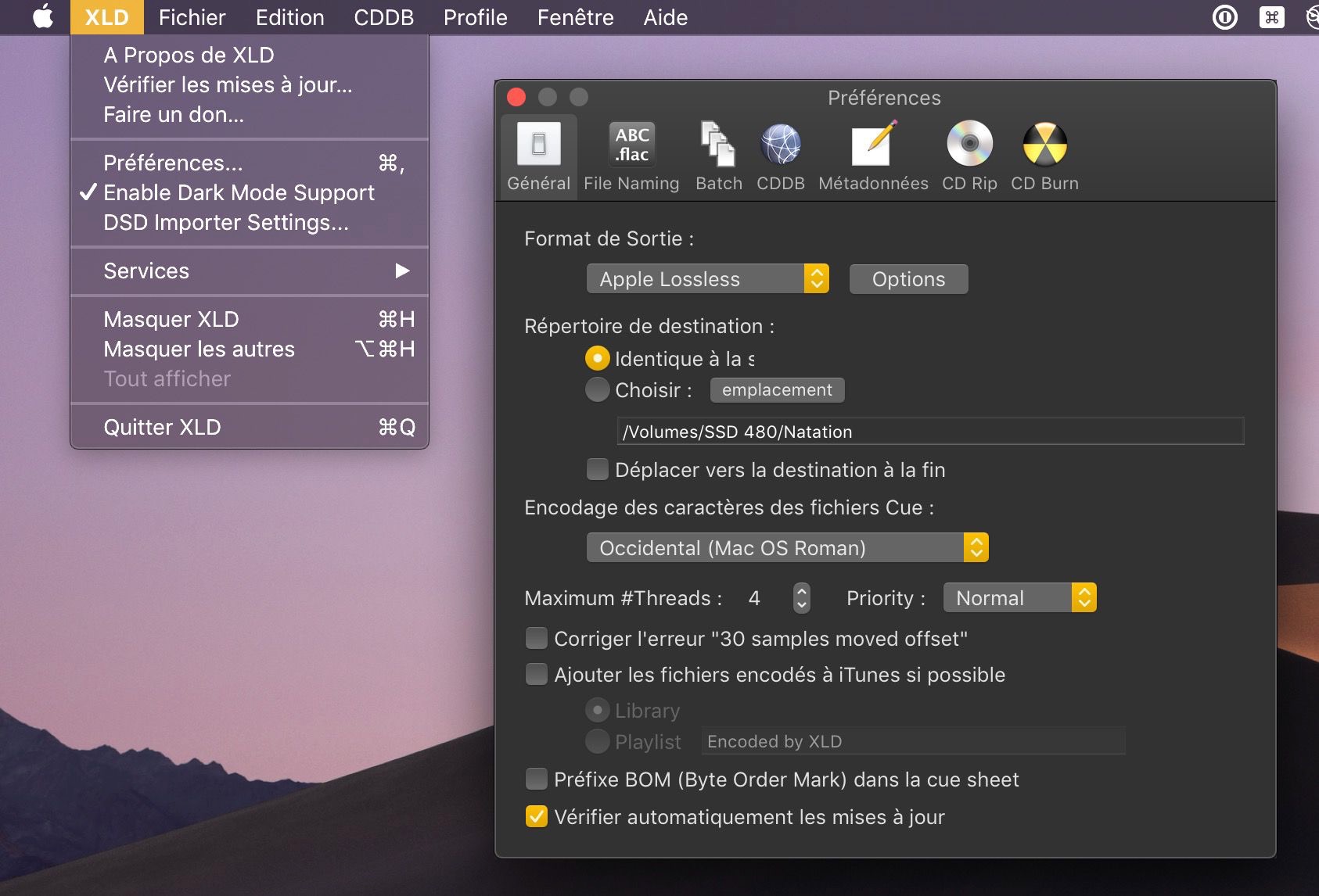XLD adopte le 64 bits et le mode sombre de Mojave - MacGeneration