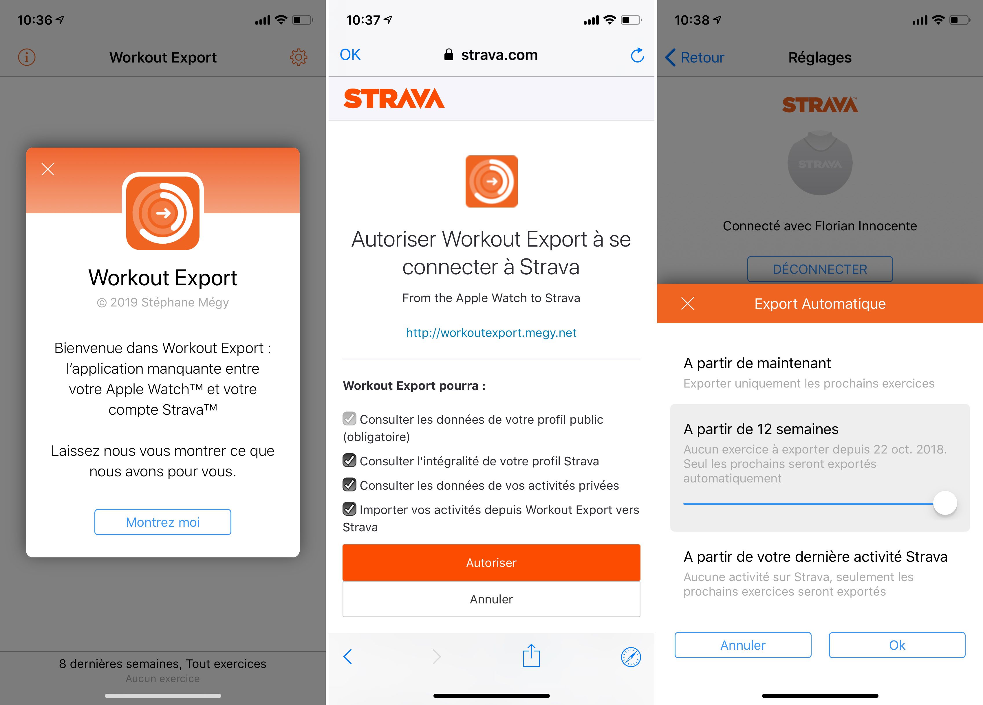 Workout Export envoie automatiquement vos résultats Exercice vers ...