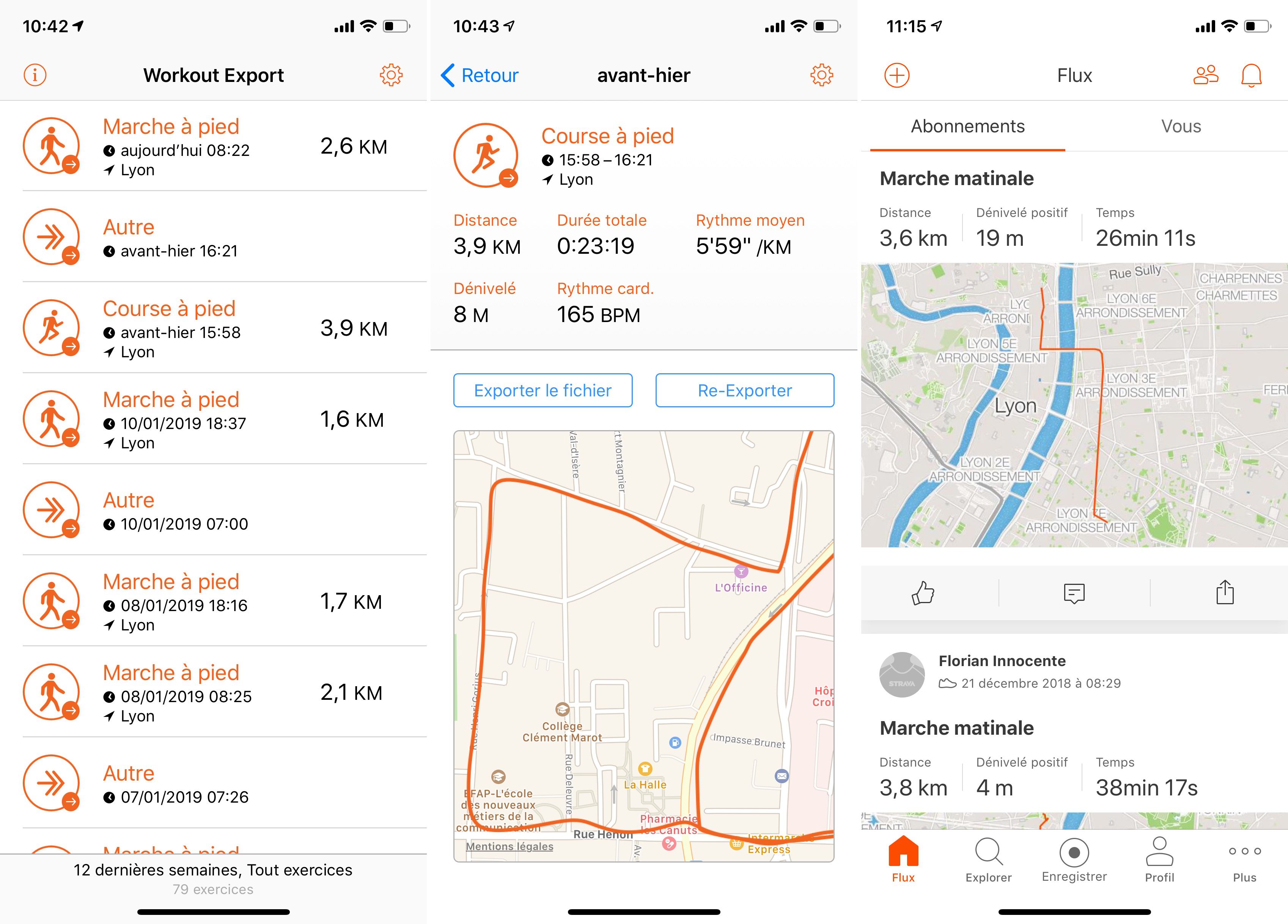 Workout Export envoie automatiquement vos résultats Exercice vers ...