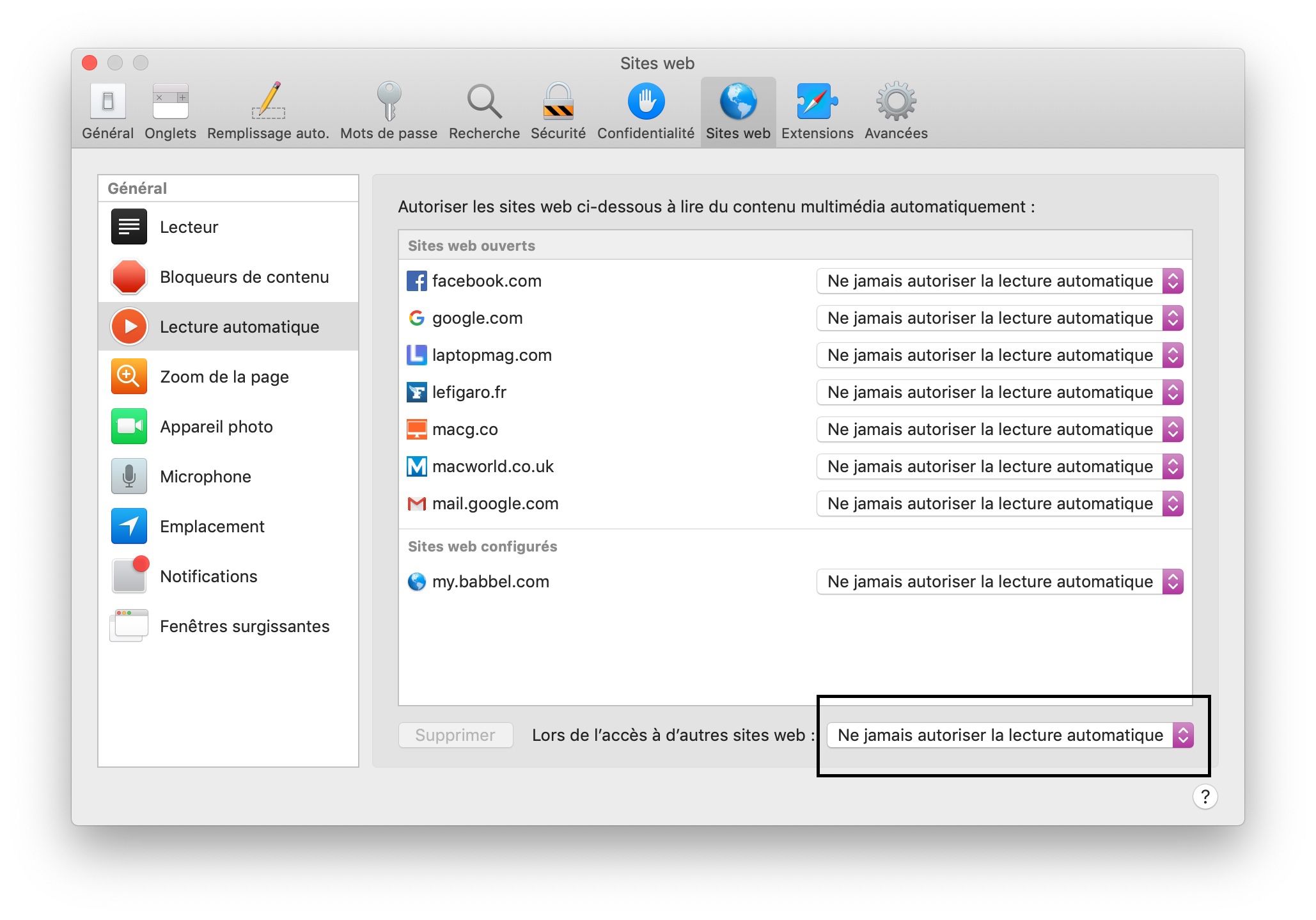 ? Astuce : bloquer par défaut la lecture des vidéos avec Safari - MacGeneration