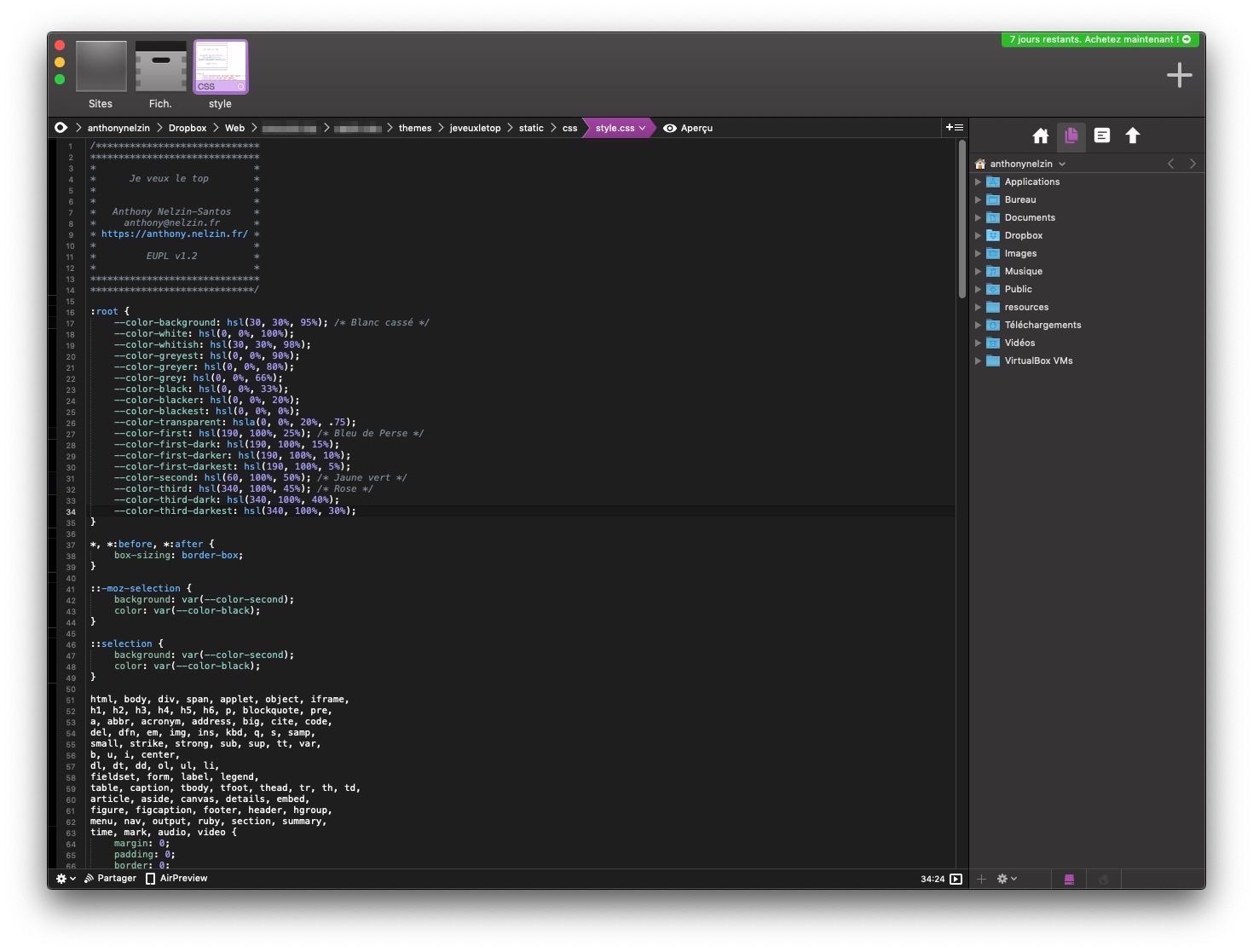 Coda prend en charge le mode sombre de macOS Mojave - MacGeneration