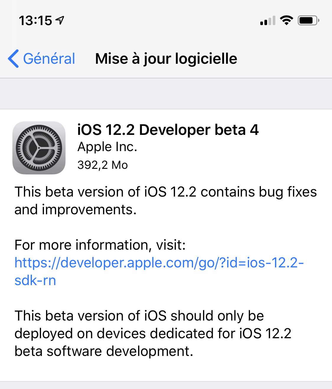 Quatrième bêta pour iOS 12.2, tvOS 12.2 et watchOS 5.2 | iGeneration