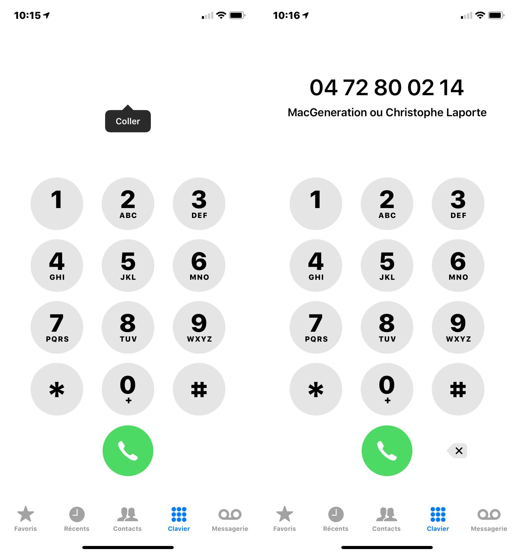 Astuce Copier coller Un Num ro De T l phone IGeneration