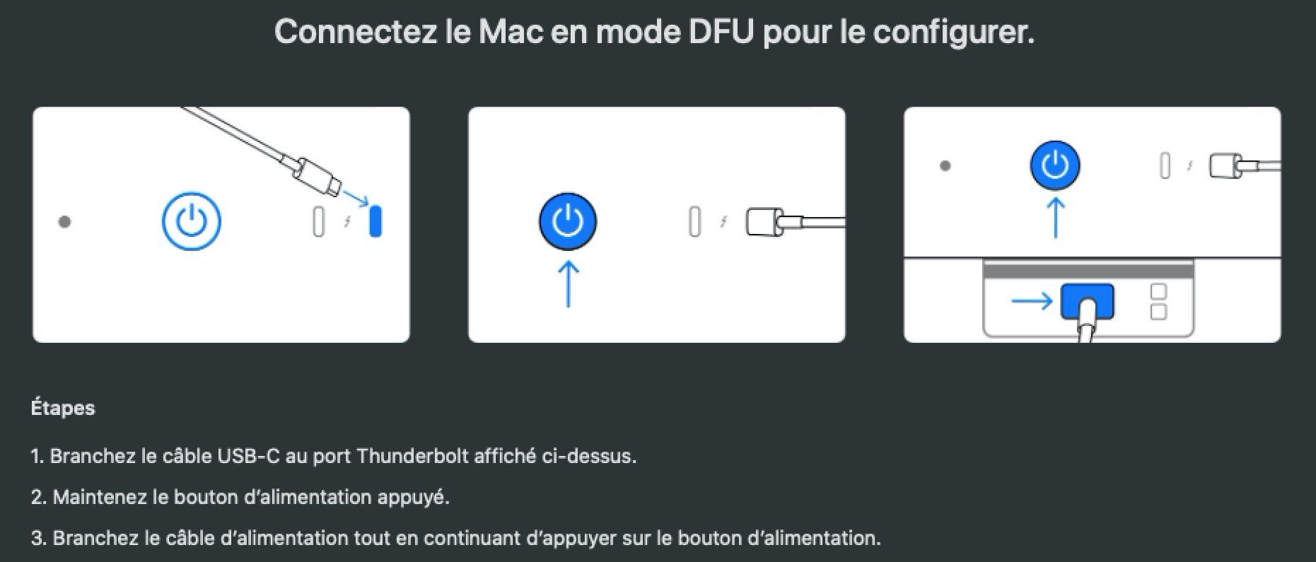Le mode DFU du nouveau Mac Pro en images - MacGeneration