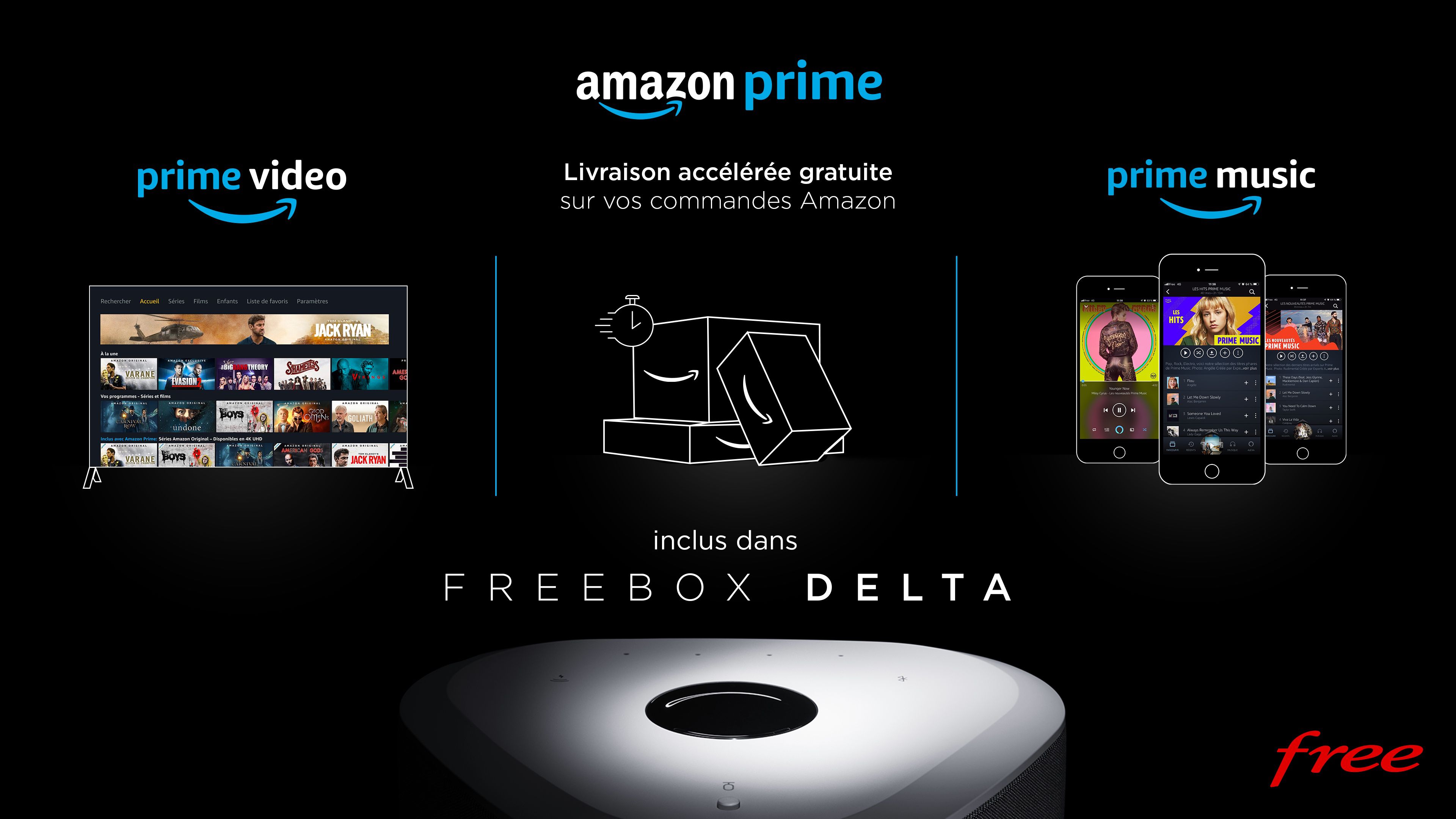 Free offre Amazon Prime à ses abonnés Freebox Delta - MacGeneration
