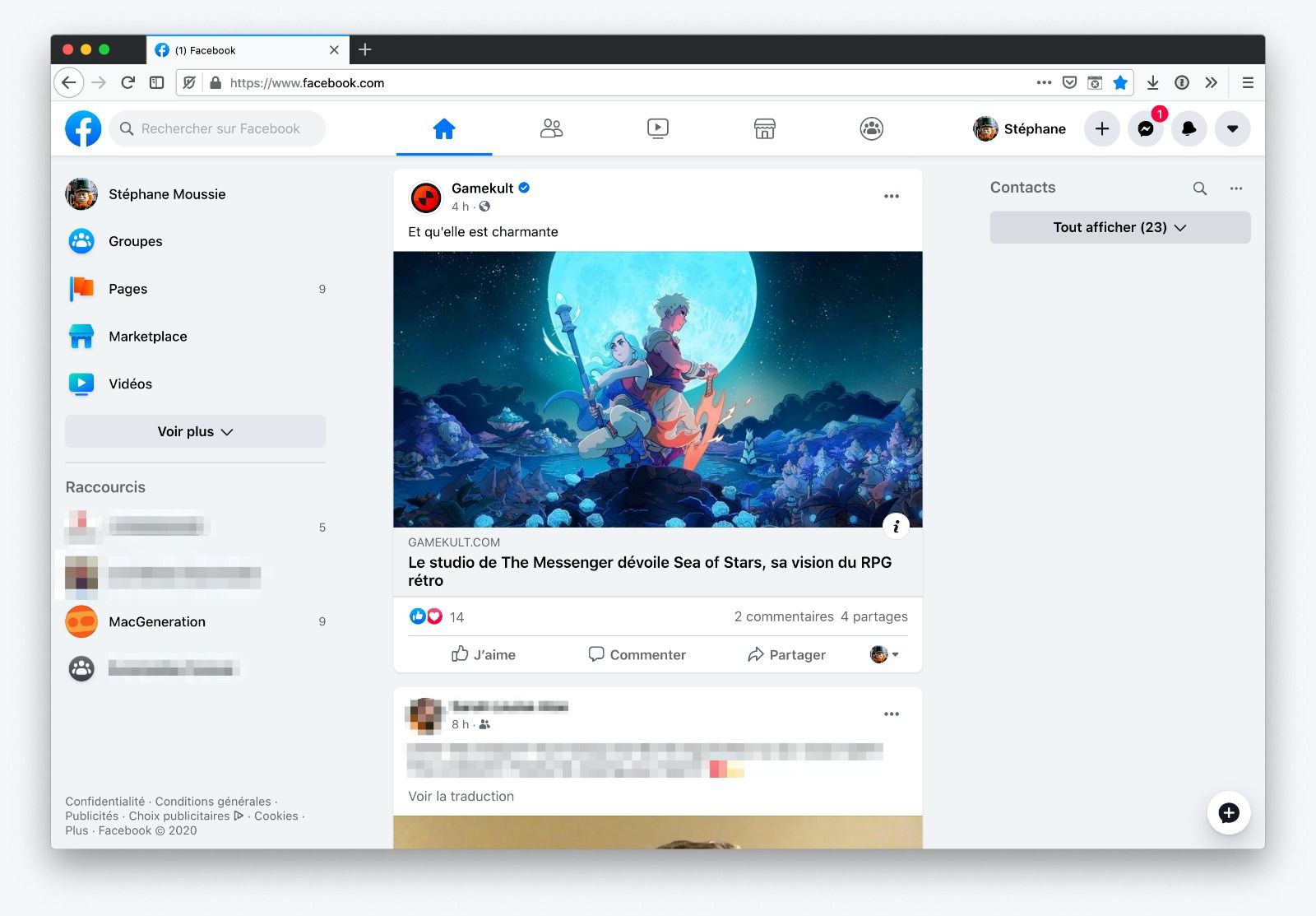Facebook déploie sa nouvelle interface sur le web - MacGeneration