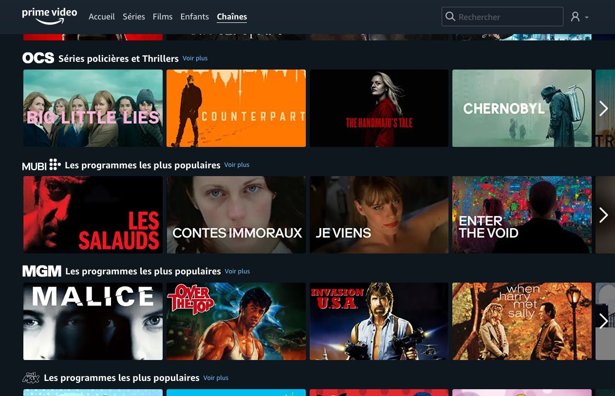« Chaînes » : OCS dans Amazon Prime Video, Noggin dans Apple TV ...