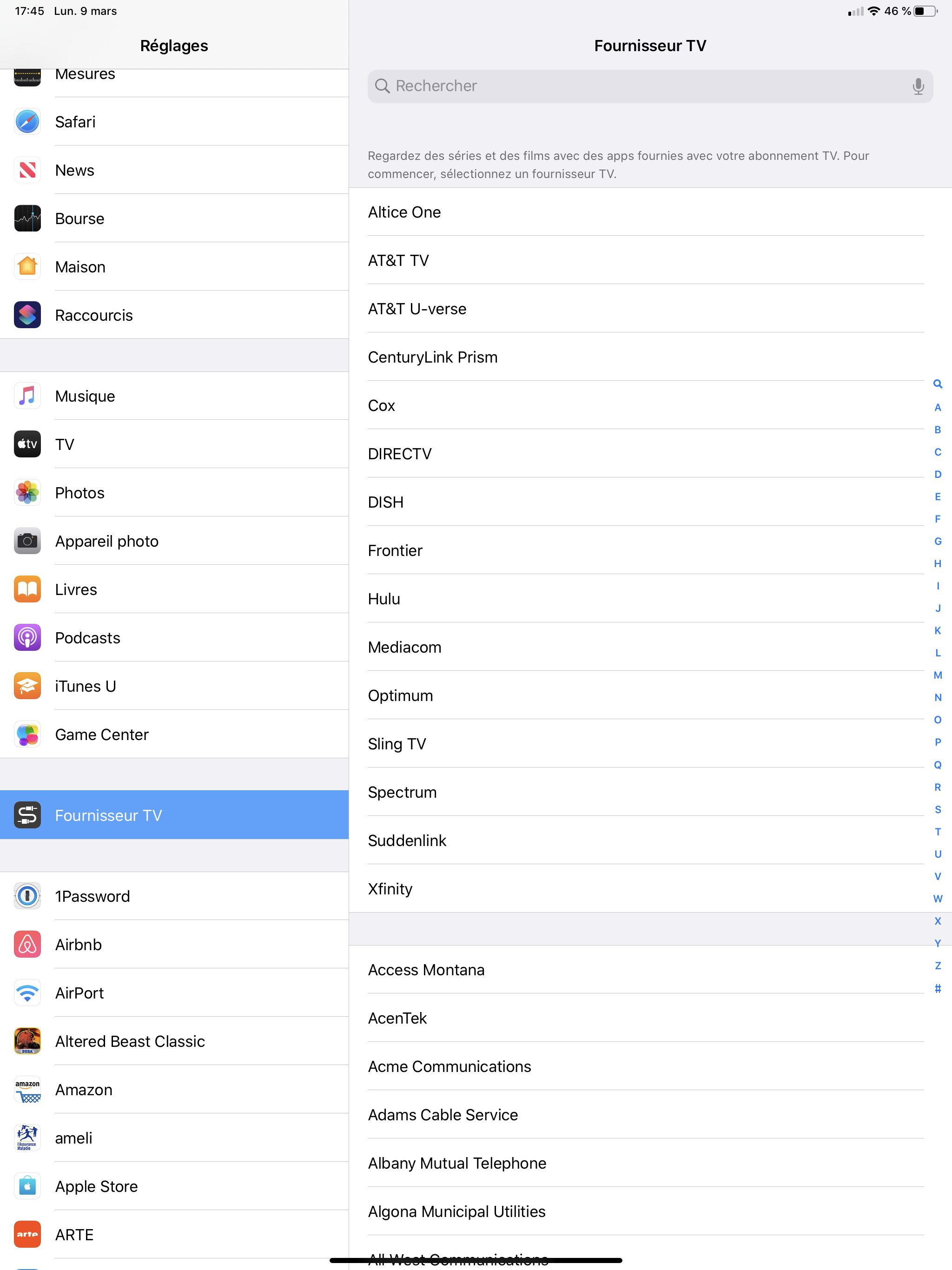 Que vient faire le nouveau menu Fournisseur TV dans les réglages iOS ...