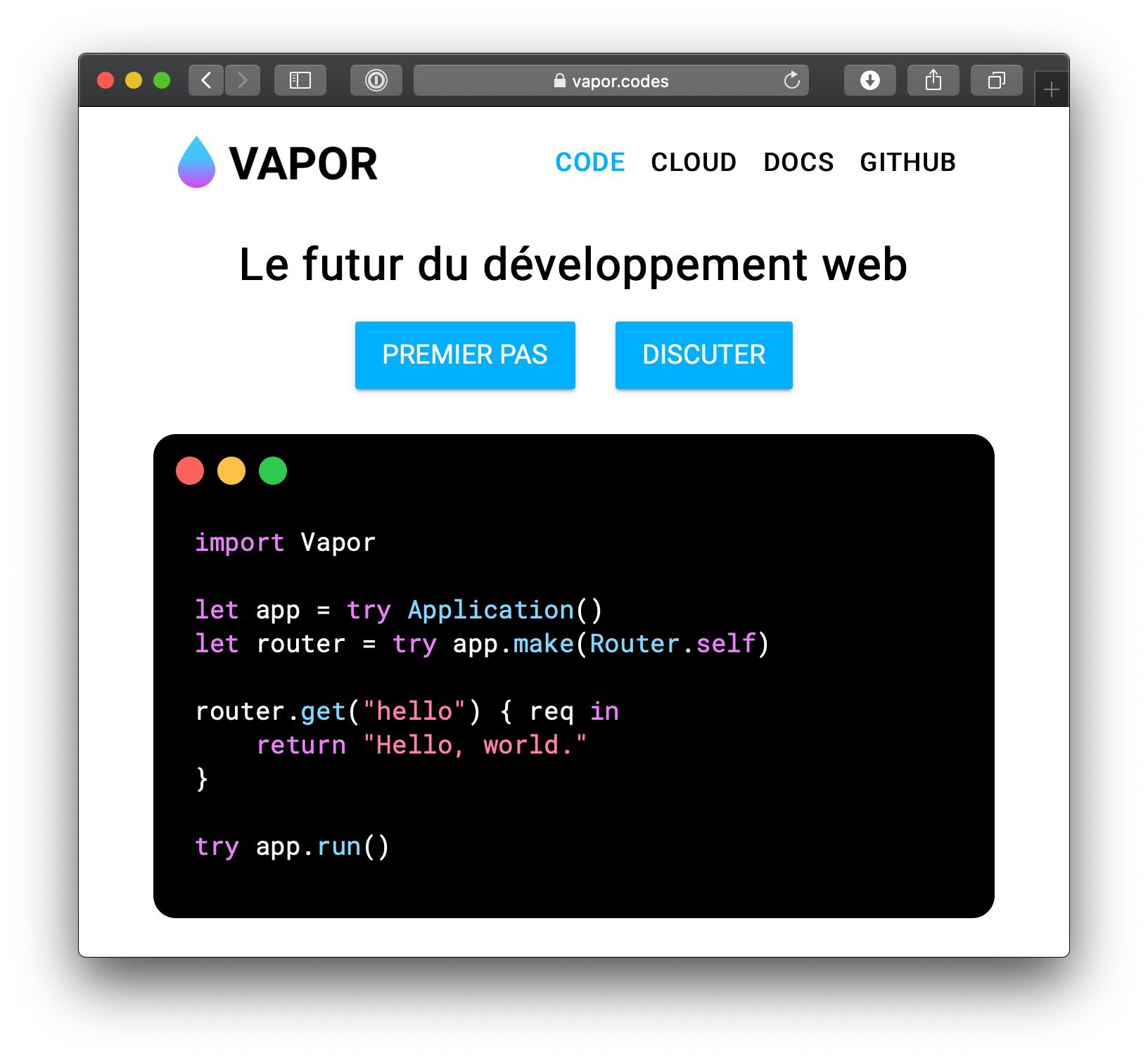 Vapor 4 fait progresser Swift sur les serveurs - MacGeneration