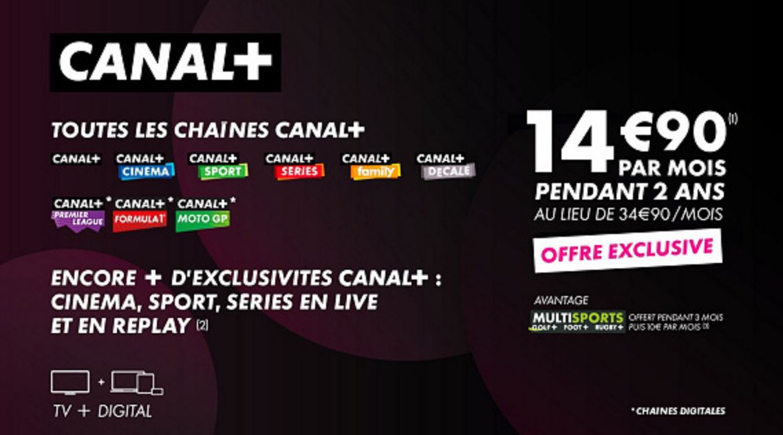 Promo MyCanal Toutes Les Cha nes Canal Et La TNT 14 90 mois Promo MyCanal Toutes Les Cha nes Canal Et La TNT 14 90 mois