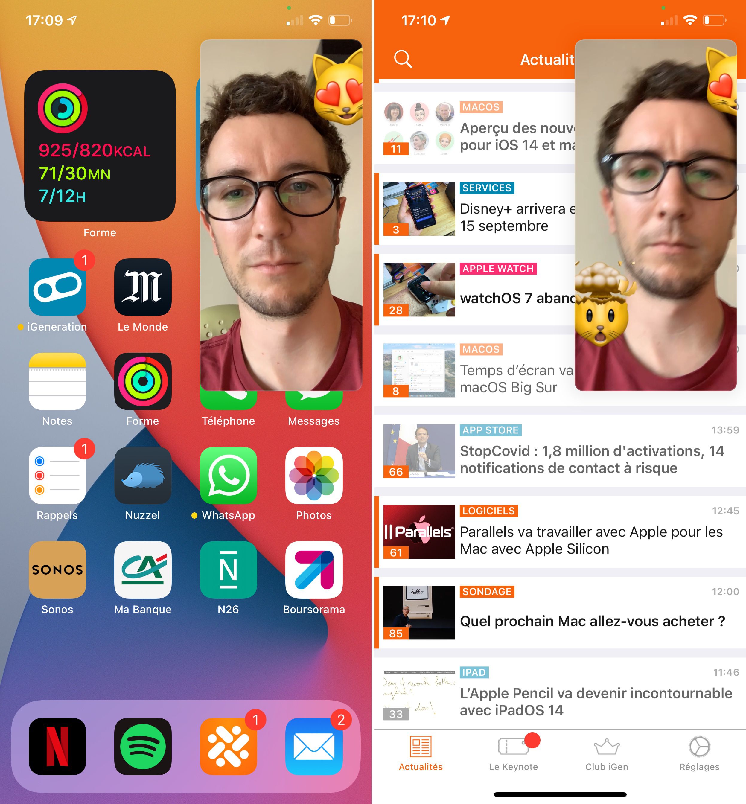 iOS 14 : un mode PiP pour Netflix, FaceTime et autres apps de vidéo ...