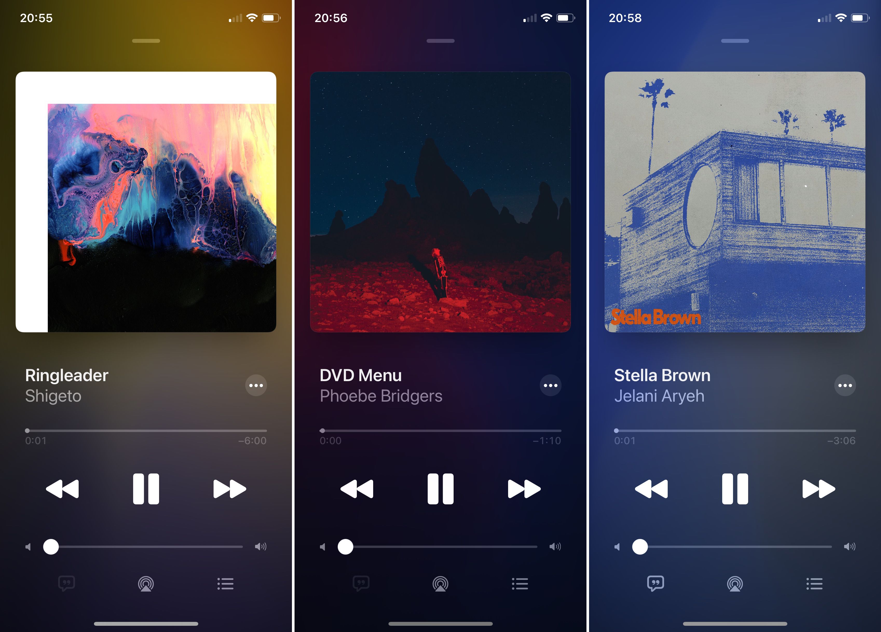iOS 14 : un onglet Ecouter dans Apple Music, et un lecteur audio qui ...