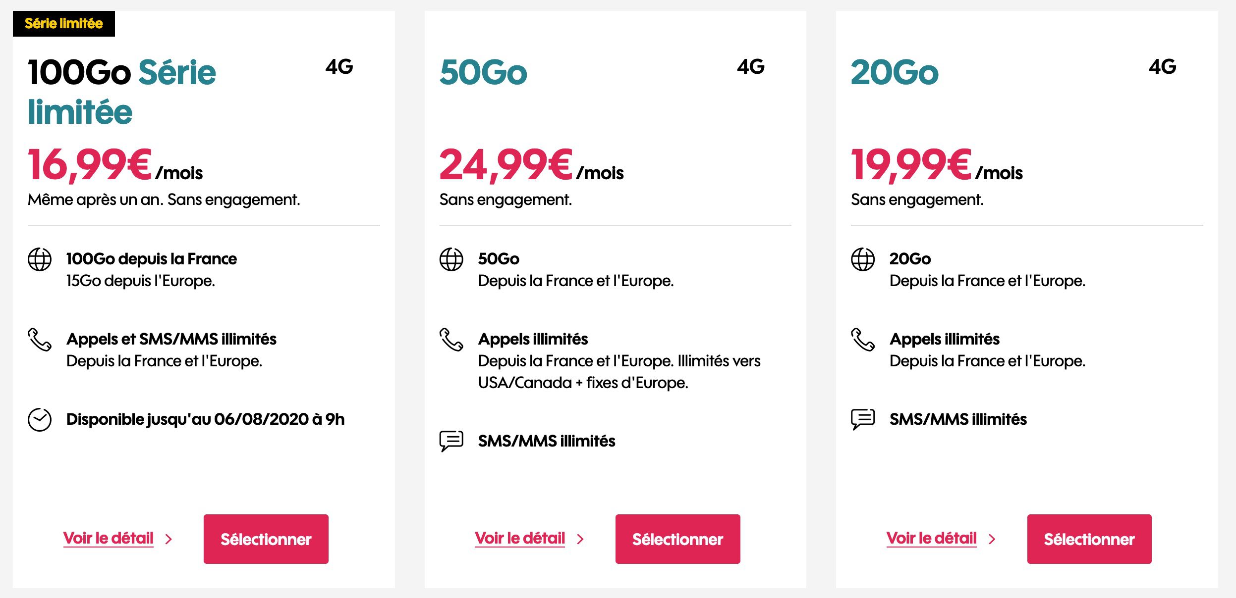 Sosh relance son forfait 100 Go à 16,99 €/mois sans limite de durée - iGeneration