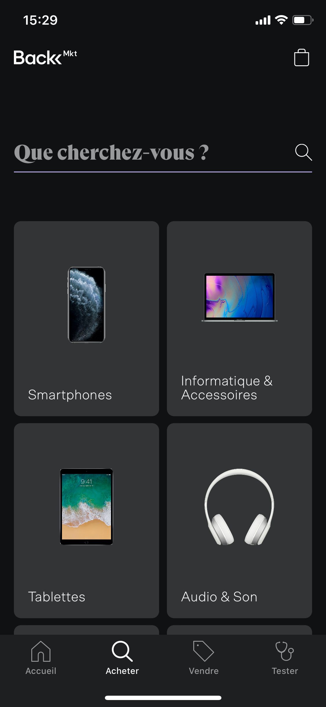 Back Market : l'application fait peau neuve, achetez et revendez en un ...