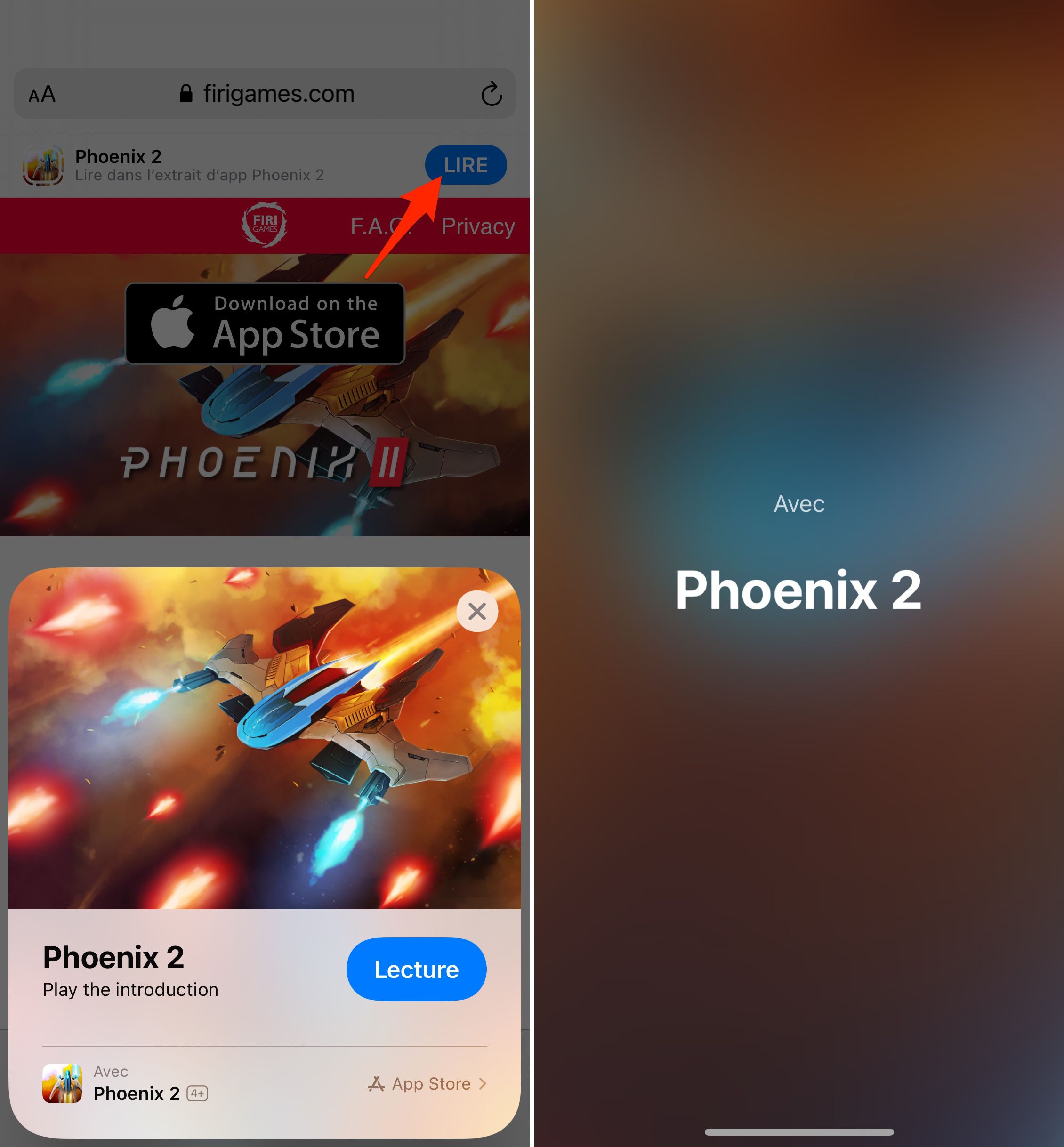 App Clips : testez l'extrait d'app du jeu Phoenix II - iGeneration