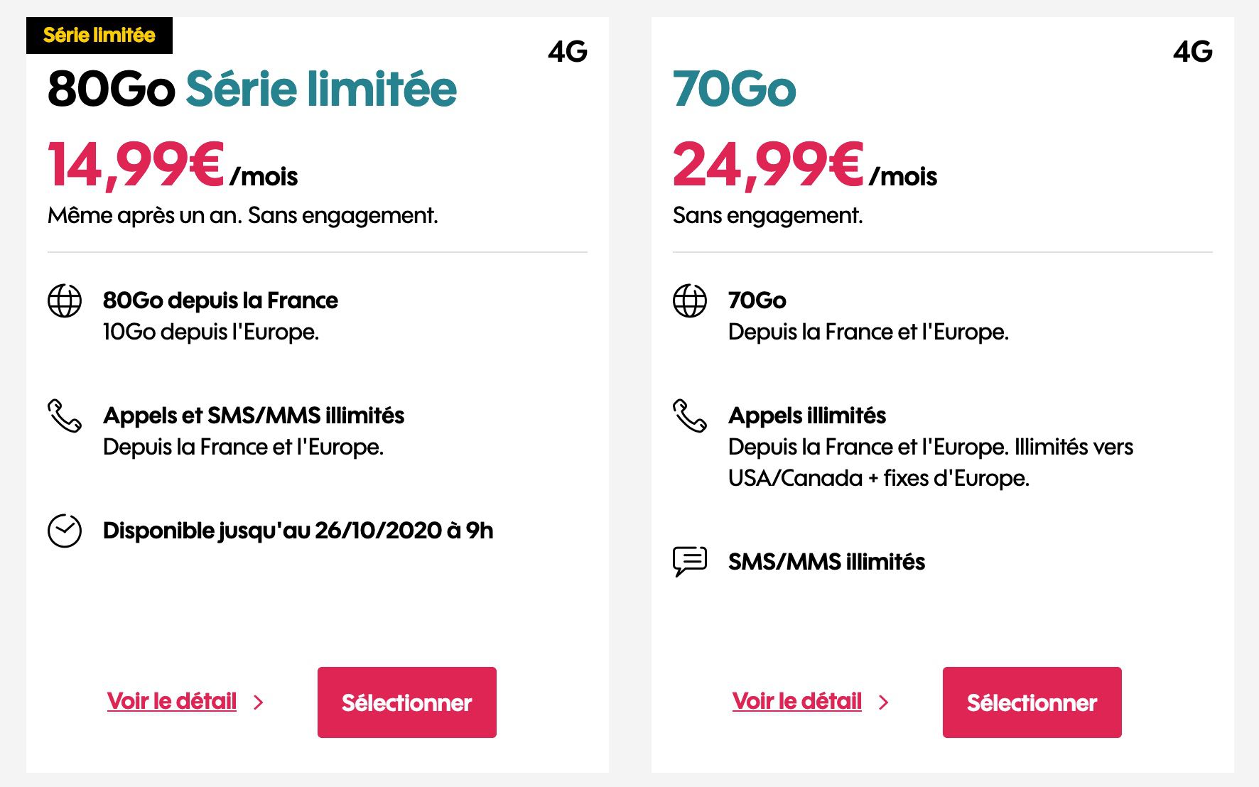 Promo Sosh : un forfait 80 Go à 14,99 €/mois - iGeneration