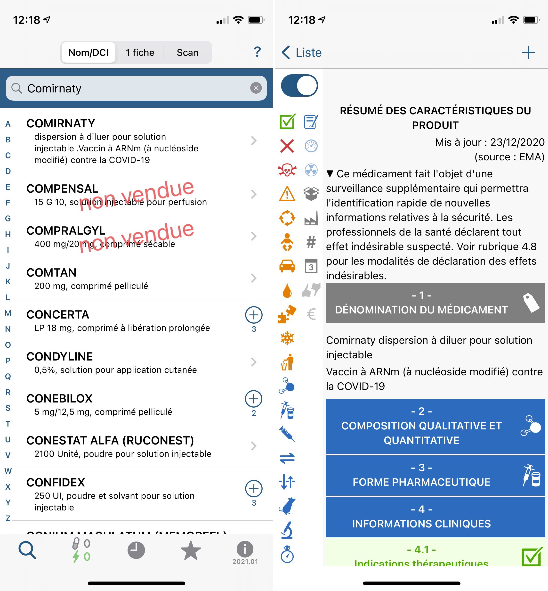 L'app Médicaments s'enrichit entre autres du vaccin Pfizer-BioNTech ...