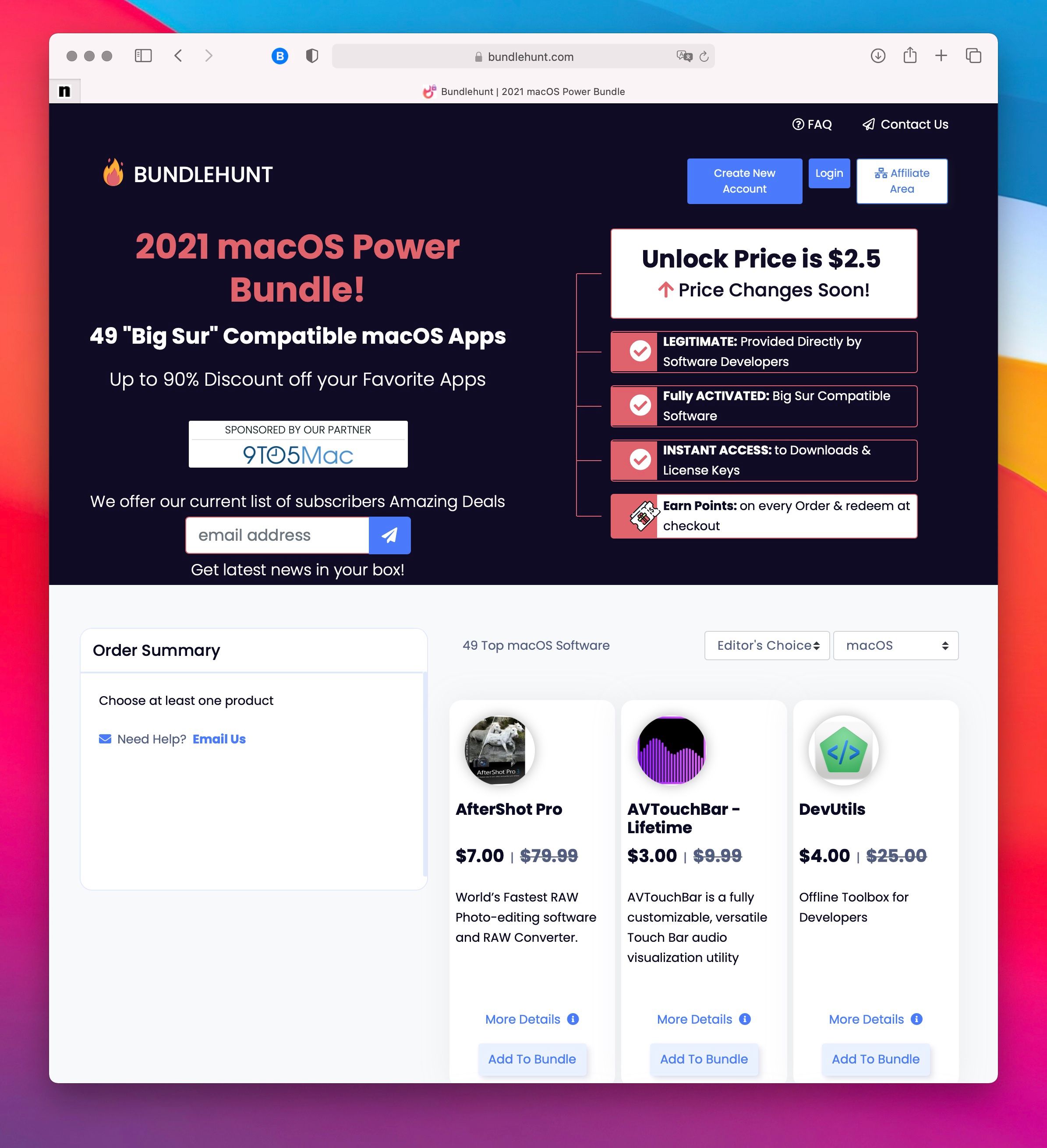 Bundle Hunt : 49 logiciels compatibles macOS Big Sur à prix cassés - MacGeneration