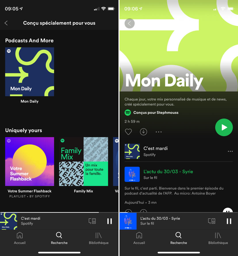 Spotify : « Mon Daily », mêlant musique et actu, lancé en France avec ...