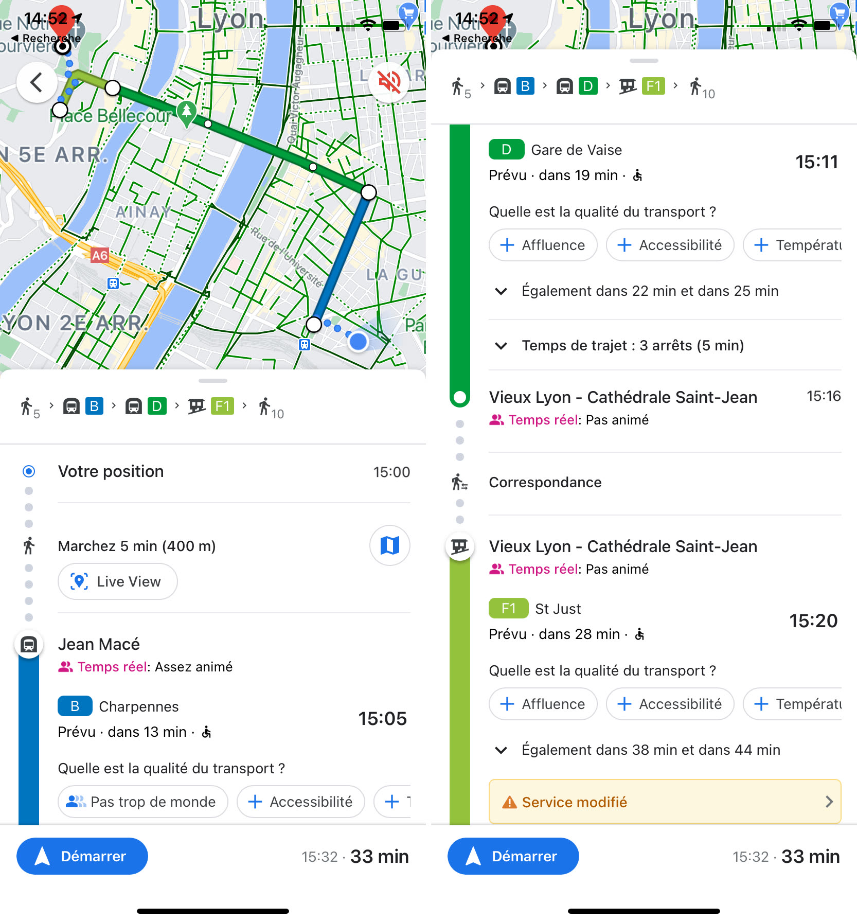 Google Maps : après Lille, Lyon a ses transports en commun au complet ...