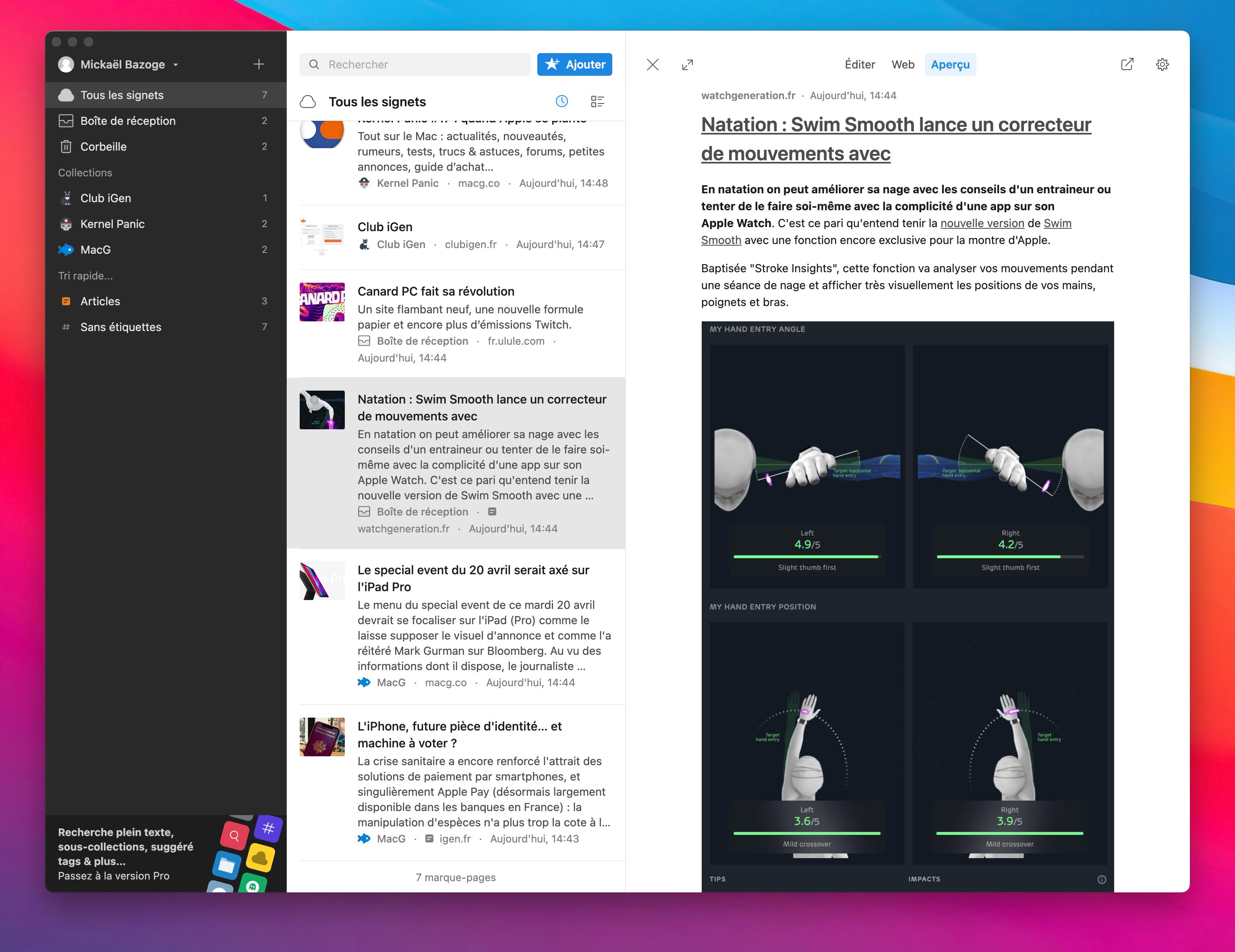 Raindrop, un gestionnaire de signets très complet - MacGeneration
