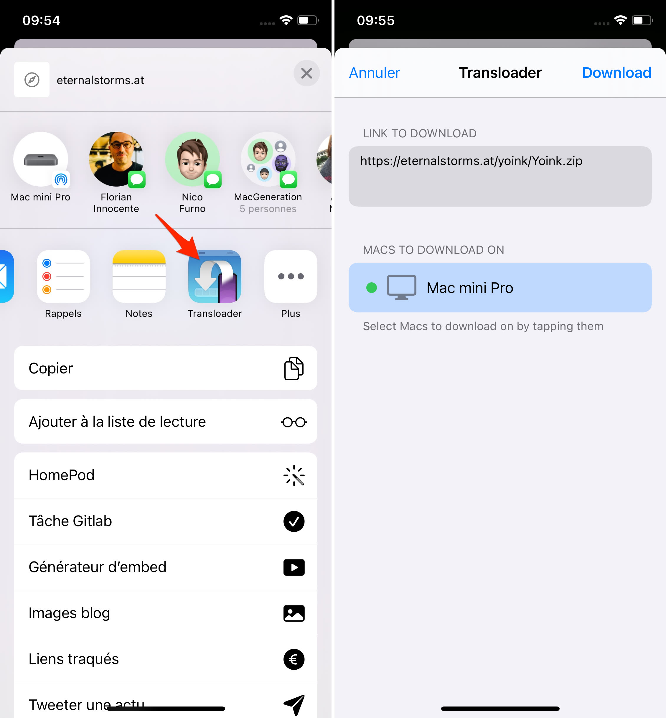 Transloader 3. - Beginning the down load on Mac from an iOS machine has ...