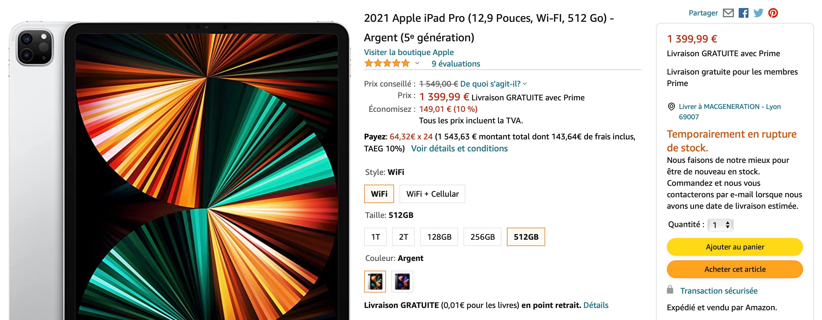 iPad Air à partir de 610 € et un début de promo sur l'iPad Pro 12,9 ...