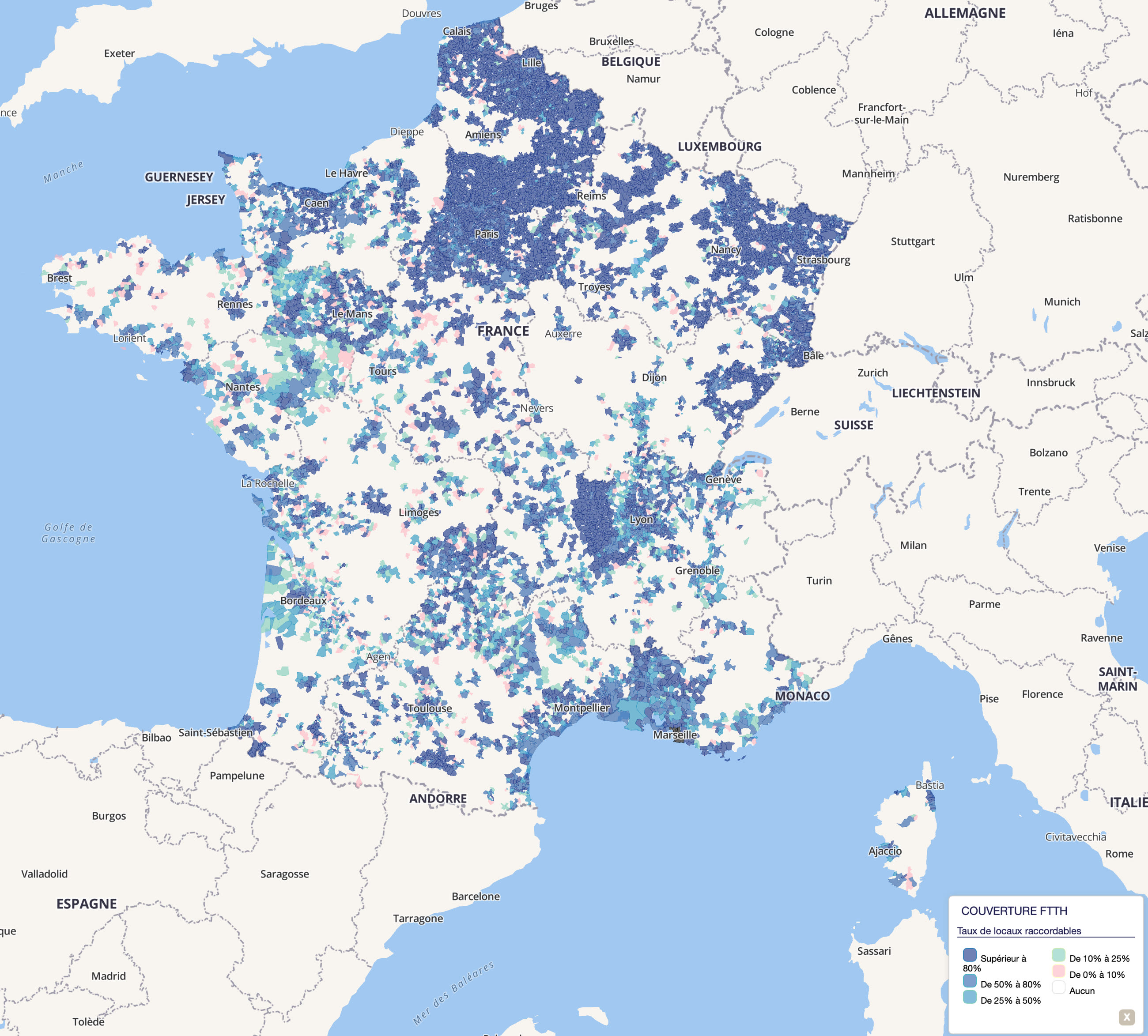 Internet fixe : le très haut débit maintenant majoritaire en France ...