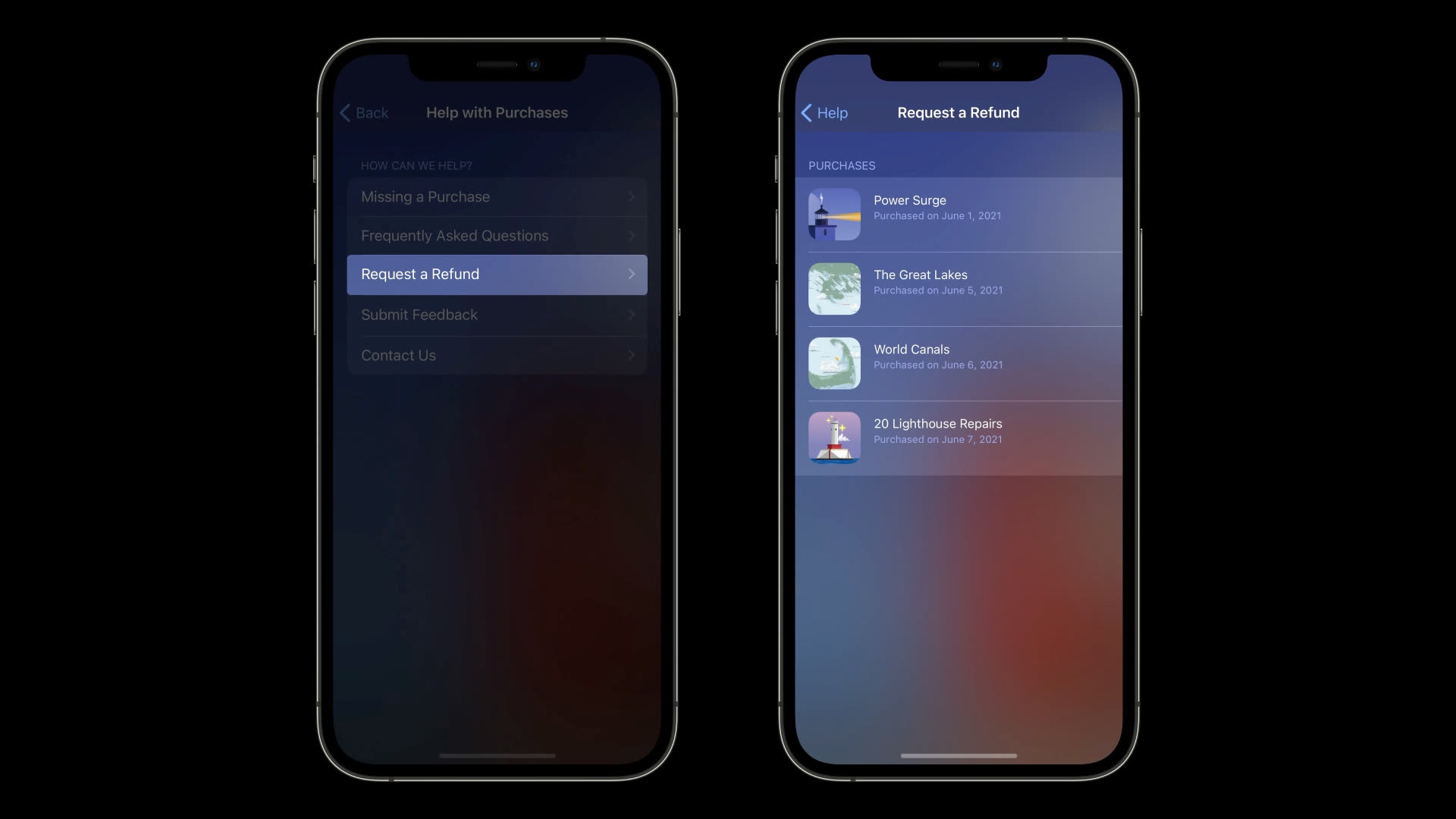iOS 15 : les demandes de remboursement d'achats intégrés directement ...