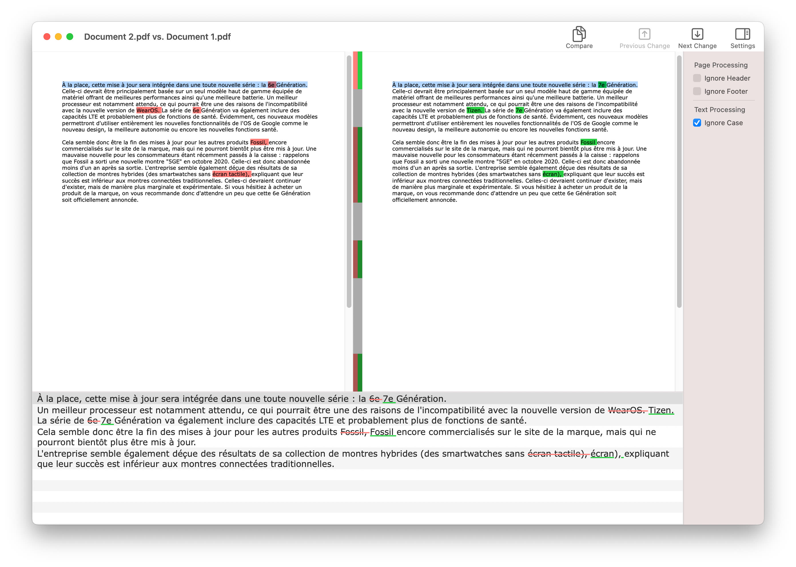 PDF Diff vous permet de comparer les différences entre deux PDF en un coup d'œil - MacGeneration