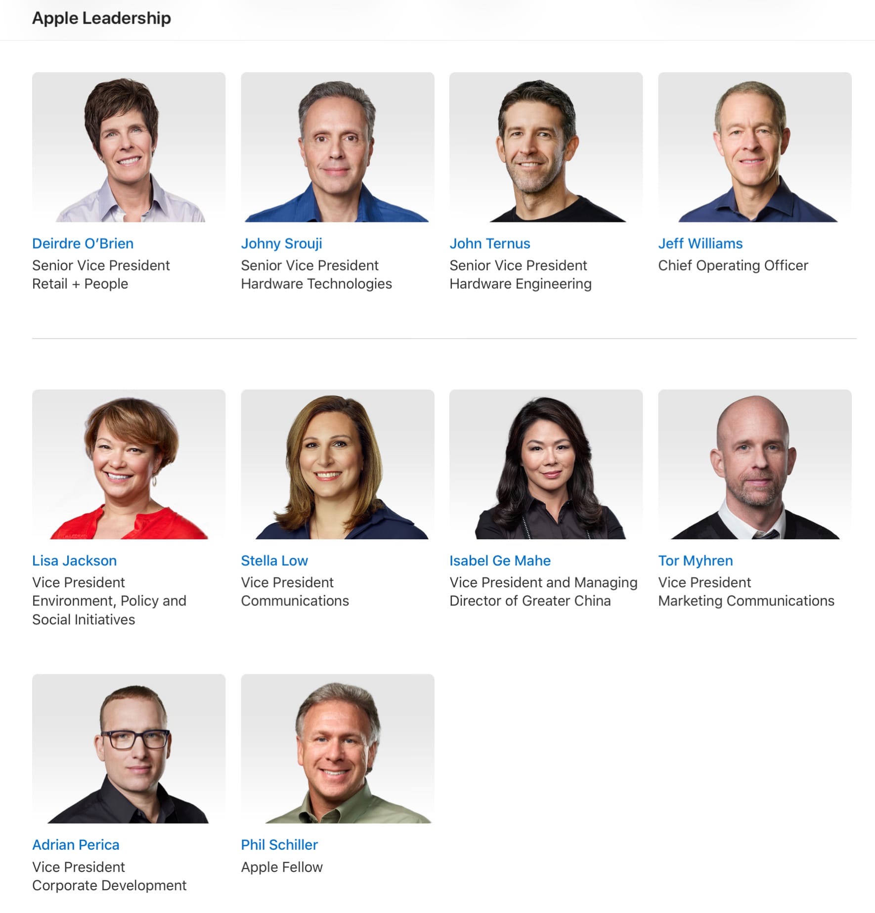 Stella Low rejoint la liste de dirigeants sur le site d’Apple ...