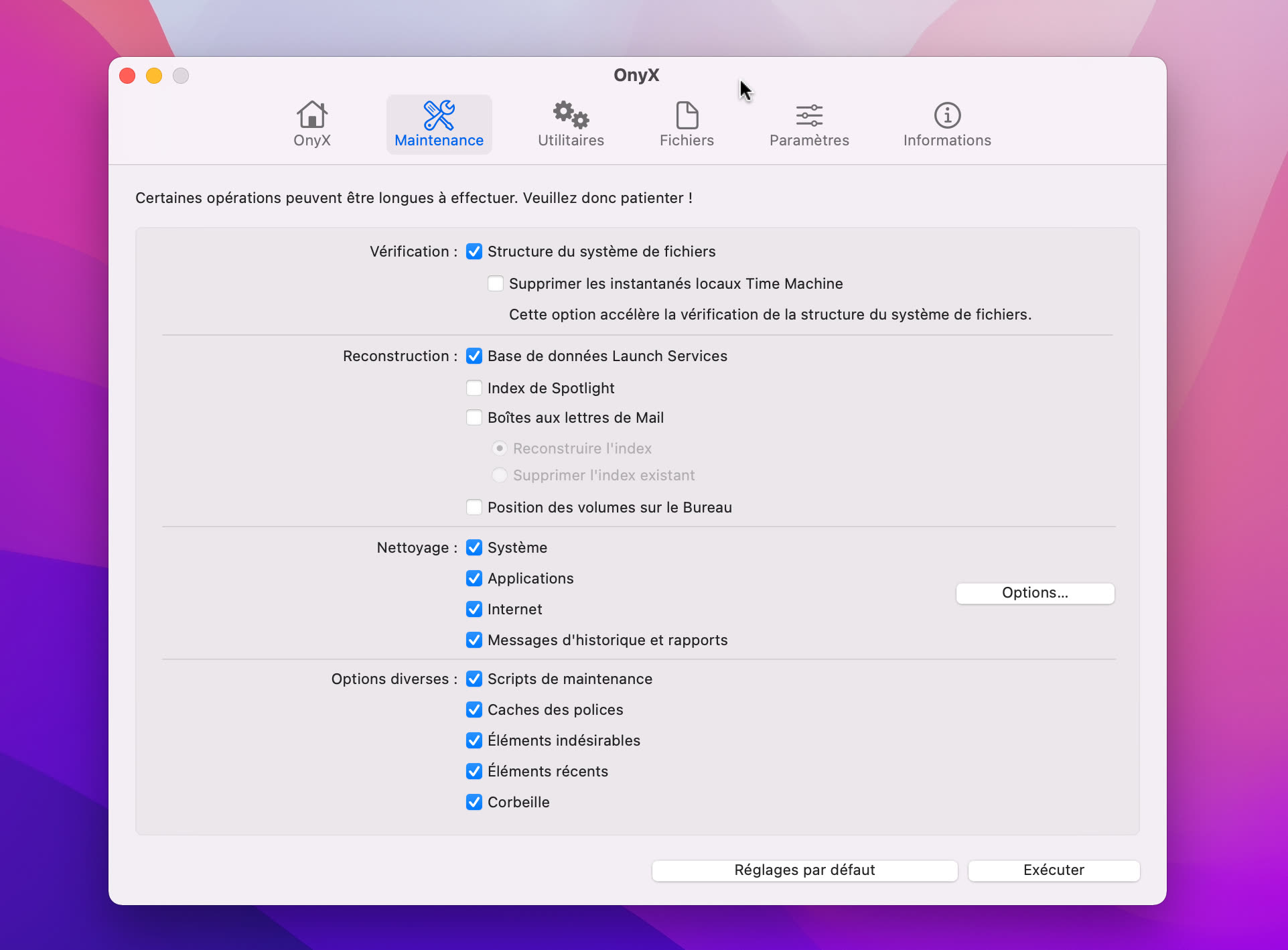 OnyX est prêt pour macOS Monterey - MacGeneration