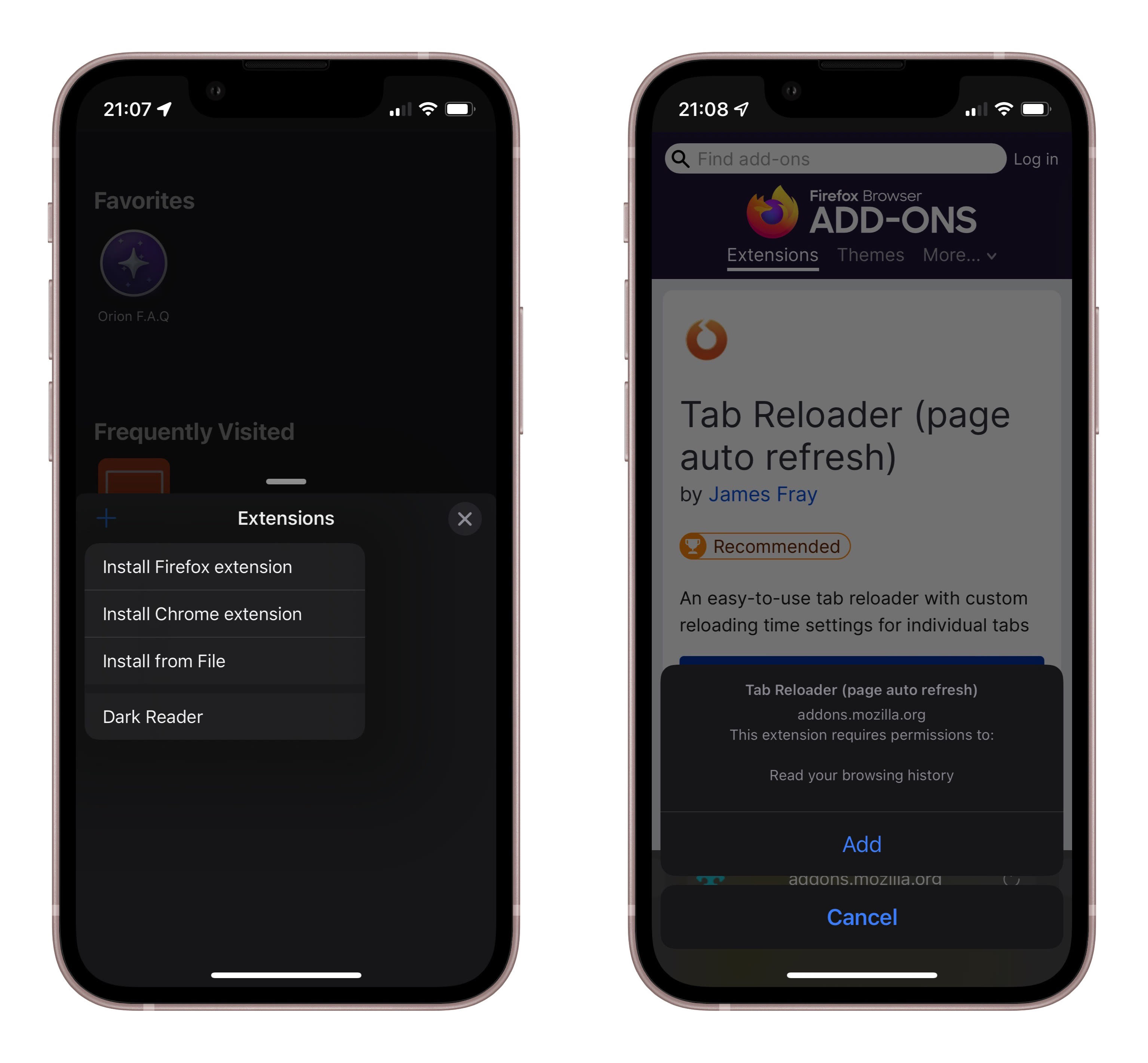Orion, un navigateur iOS prometteur ouvert aux extensions Chrome et ...