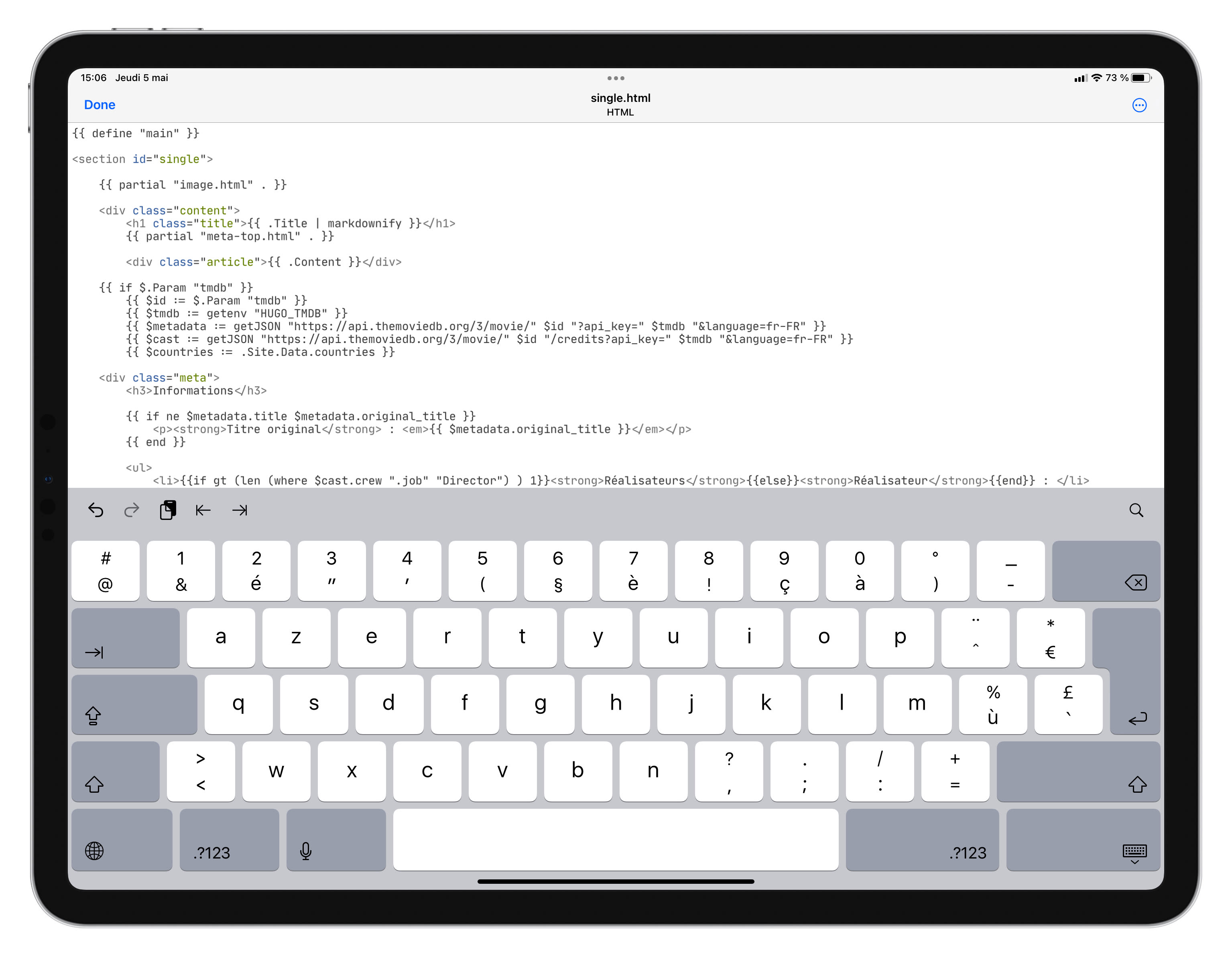 Runestone, un éditeur de code simple et efficace pour les iPhone et ...