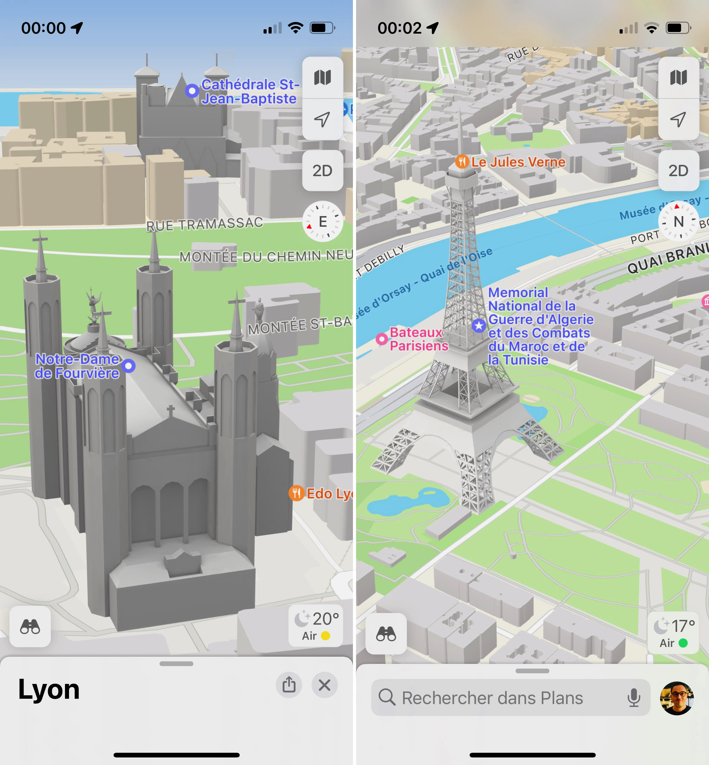 La nouvelle cartographie de Plans et Look Around arrivent en France ...