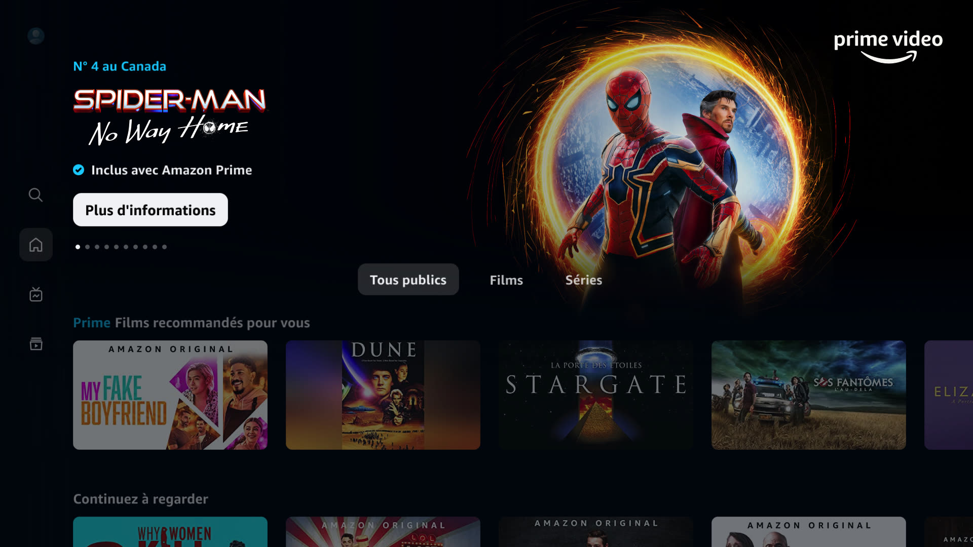 Coup d'œil à la nouvelle interface de l'app Prime Video - iGeneration