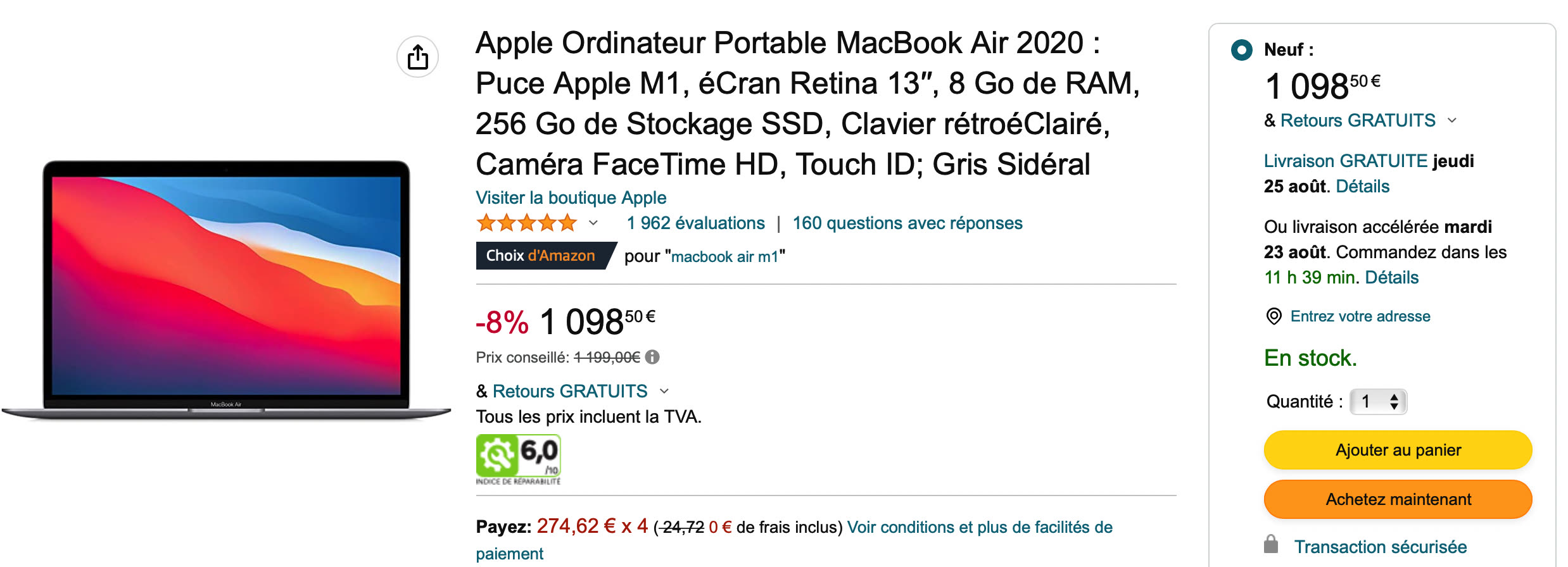 Promo : de nombreuses remises sur le MacBook Air M1 et les MacBook Pro ...