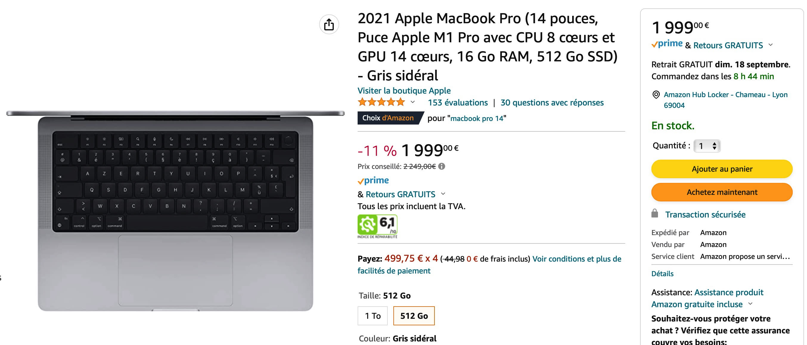 Promo : MacBook Pro M1 Pro à partir de 1 999 € (-250 €) - MacGeneration