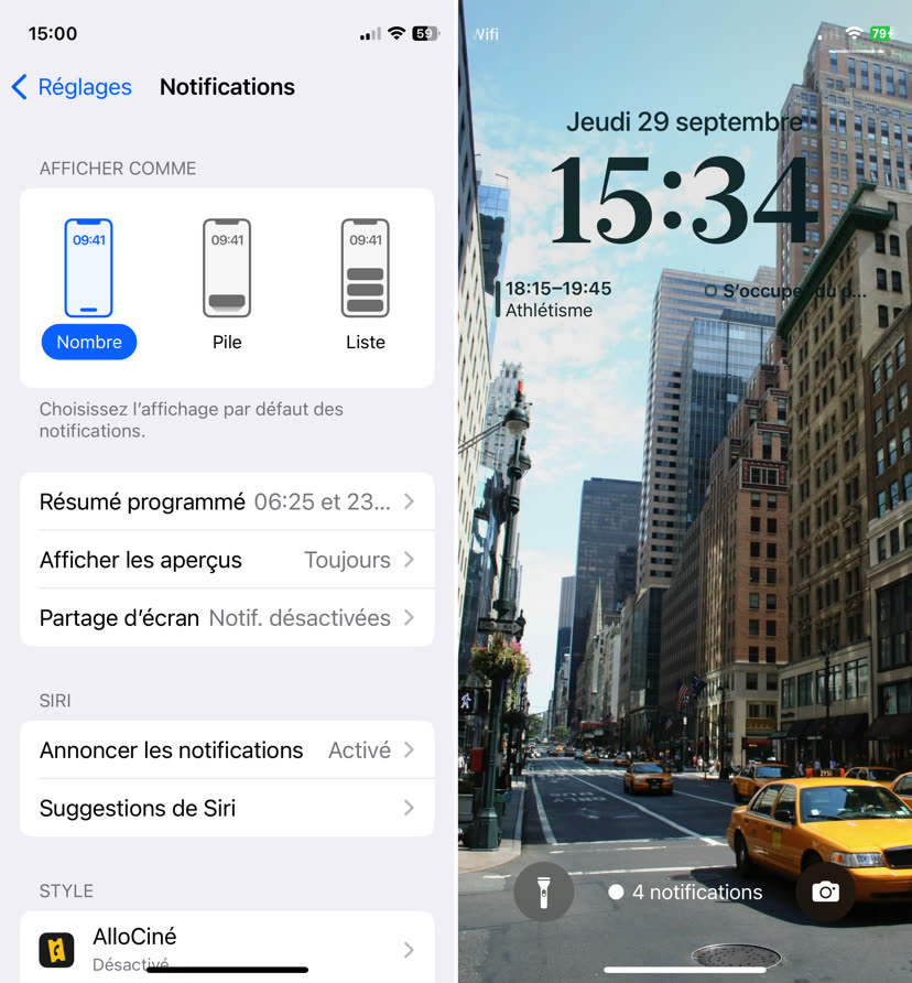 iOS 16 : comment remettre les notifications sous forme de liste ... iOS 16 : comment remettre les notifications sous forme de liste ...