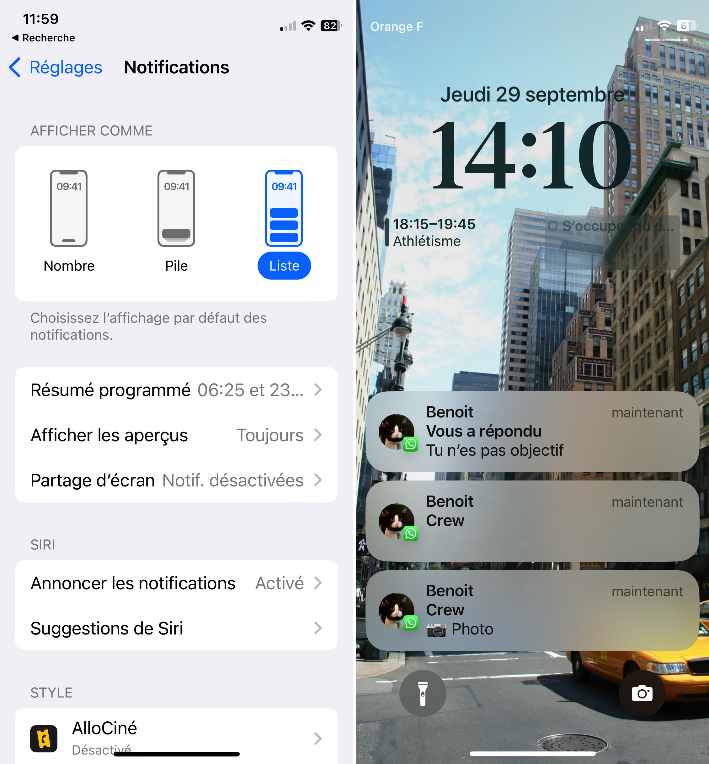 iOS 16 : comment remettre les notifications sous forme de liste ... iOS 16 : comment remettre les notifications sous forme de liste ...