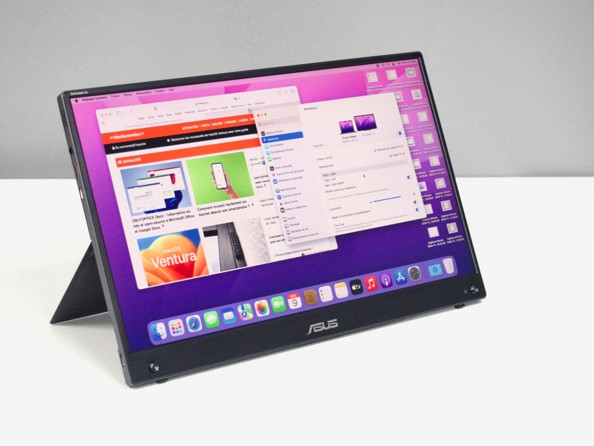 Test de l'Asus ZenScreen Go MB16AWP : un bon écran USB-C compatible ...