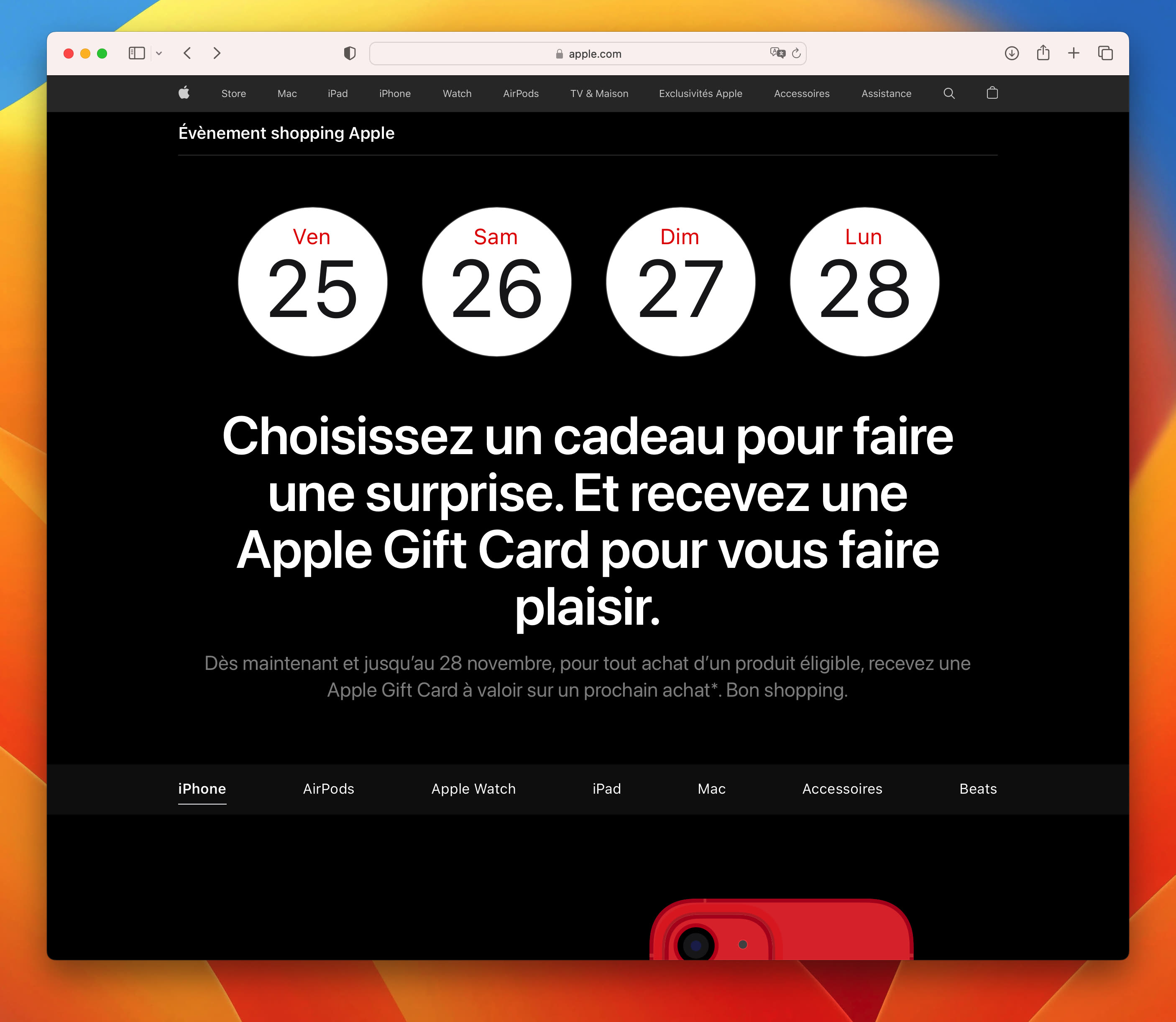 Événement shopping d'Apple : jusqu'à 150 € en carte cadeau - MacGeneration