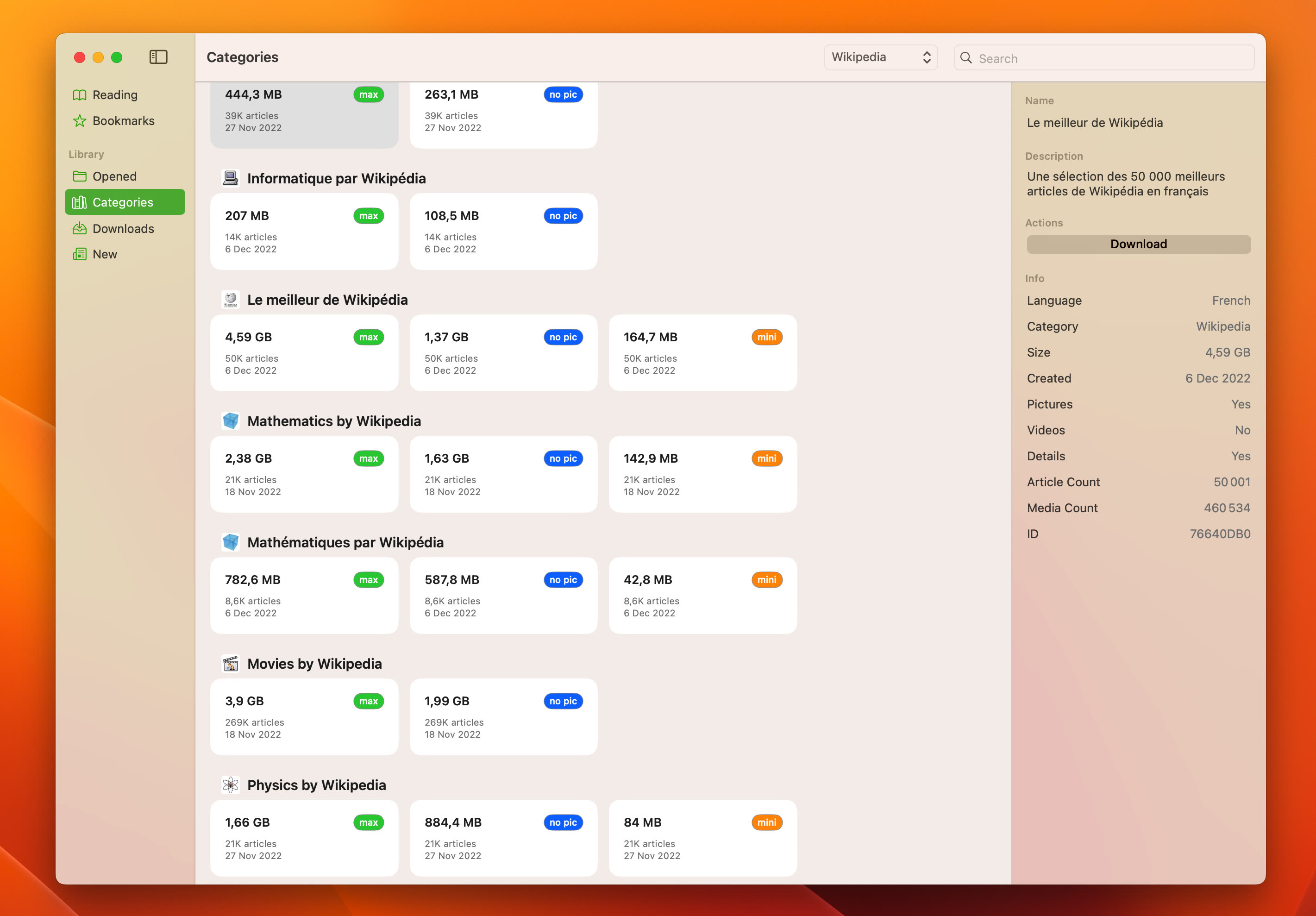 Kiwix, l’app qui permet notamment de télécharger Wikipédia, s'adapte au ...