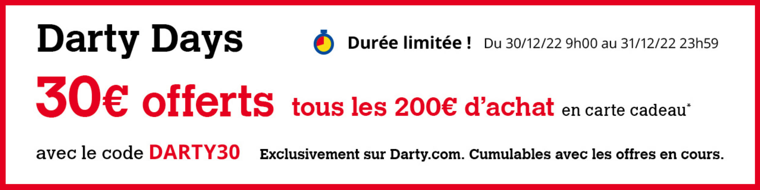 Promo : 10 € tous les 100 € d'achat à la Fnac, 30 € tous les 200 € chez Darty - iGeneration