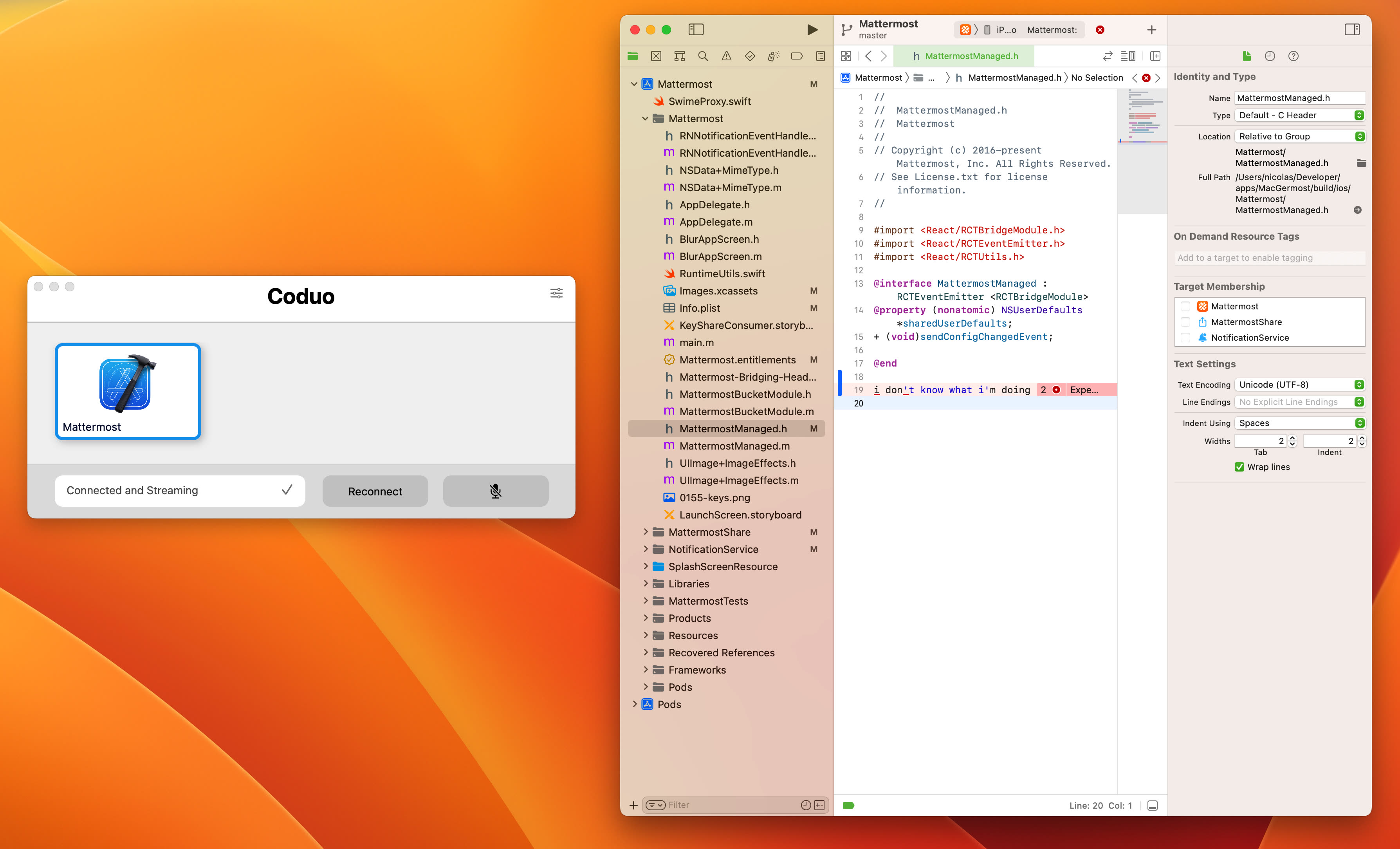 Coduo permet de travailler à deux en temps réel sur un projet Xcode - MacGeneration