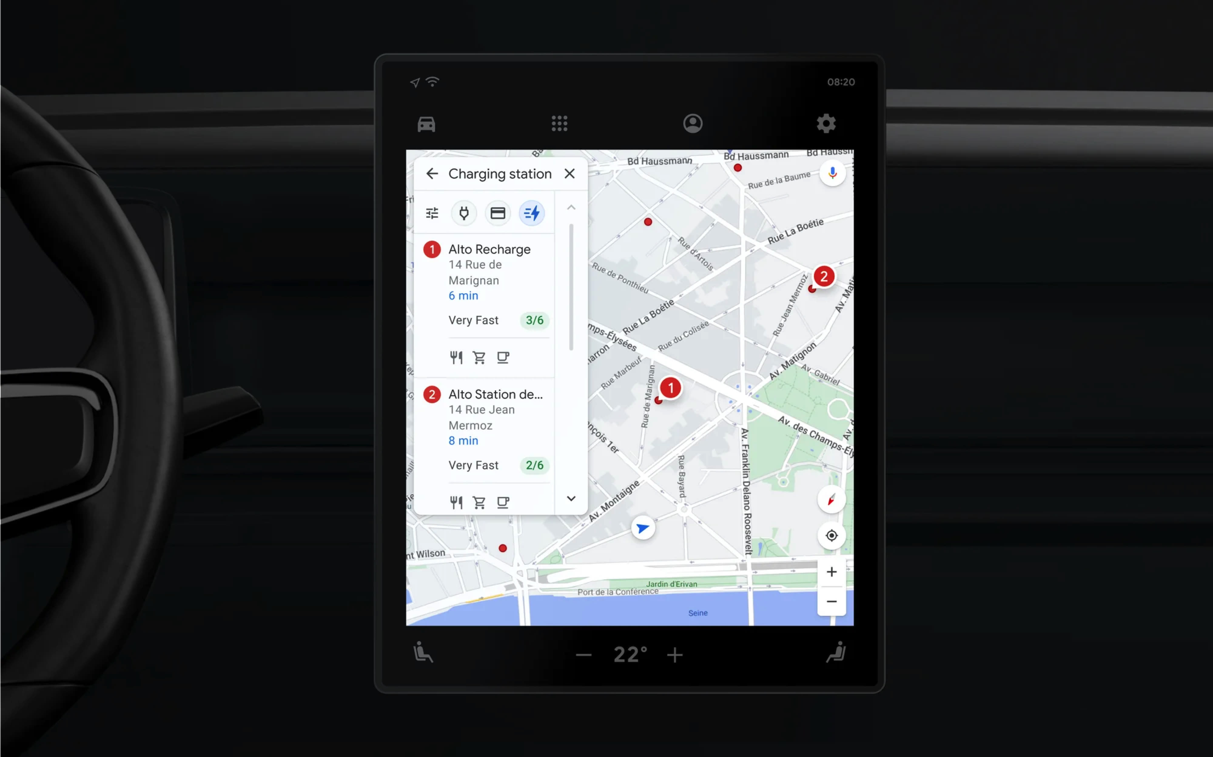 Google Maps va s’améliorer pour les voitures électriques qui reposent ...