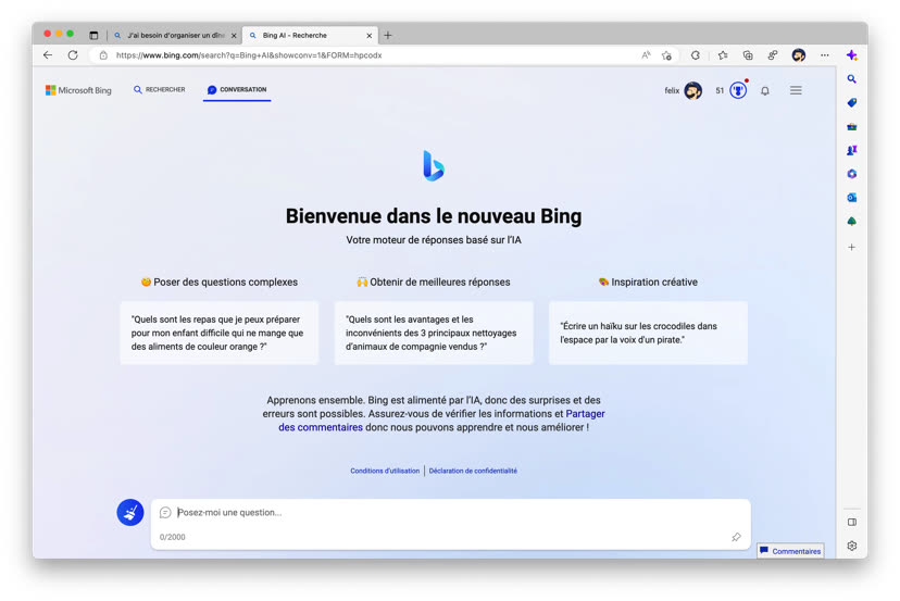 Bing et ChatGPT : prise en main du moteur de recherche dopé à l ...