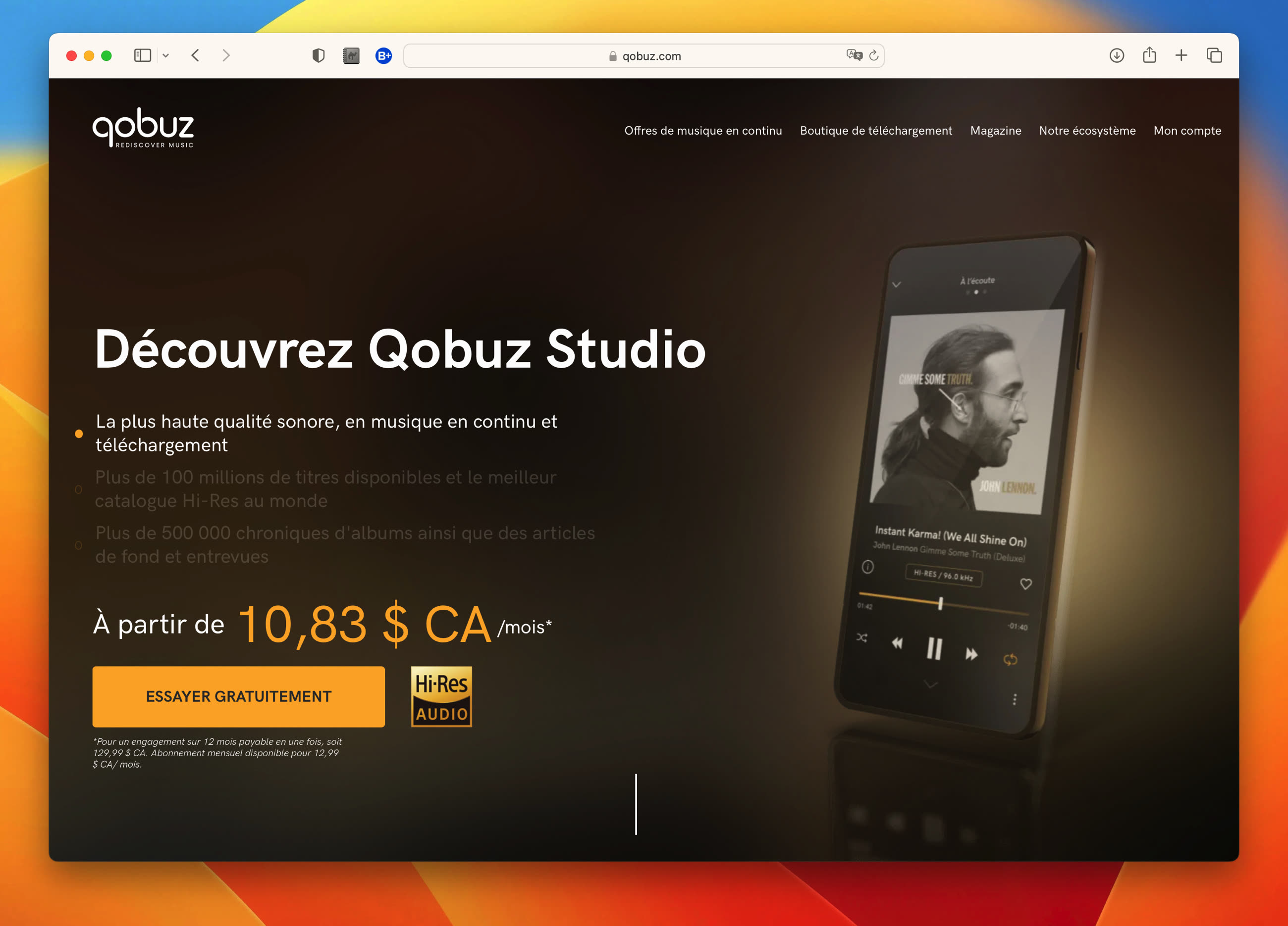Qobuz se lance au Canada - iGeneration