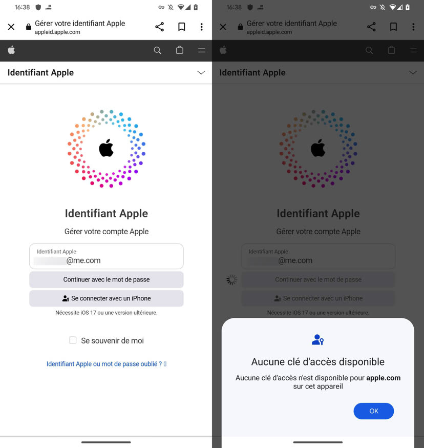 Apple active les clés d’accès sur son site pour les utilisateurs de ...