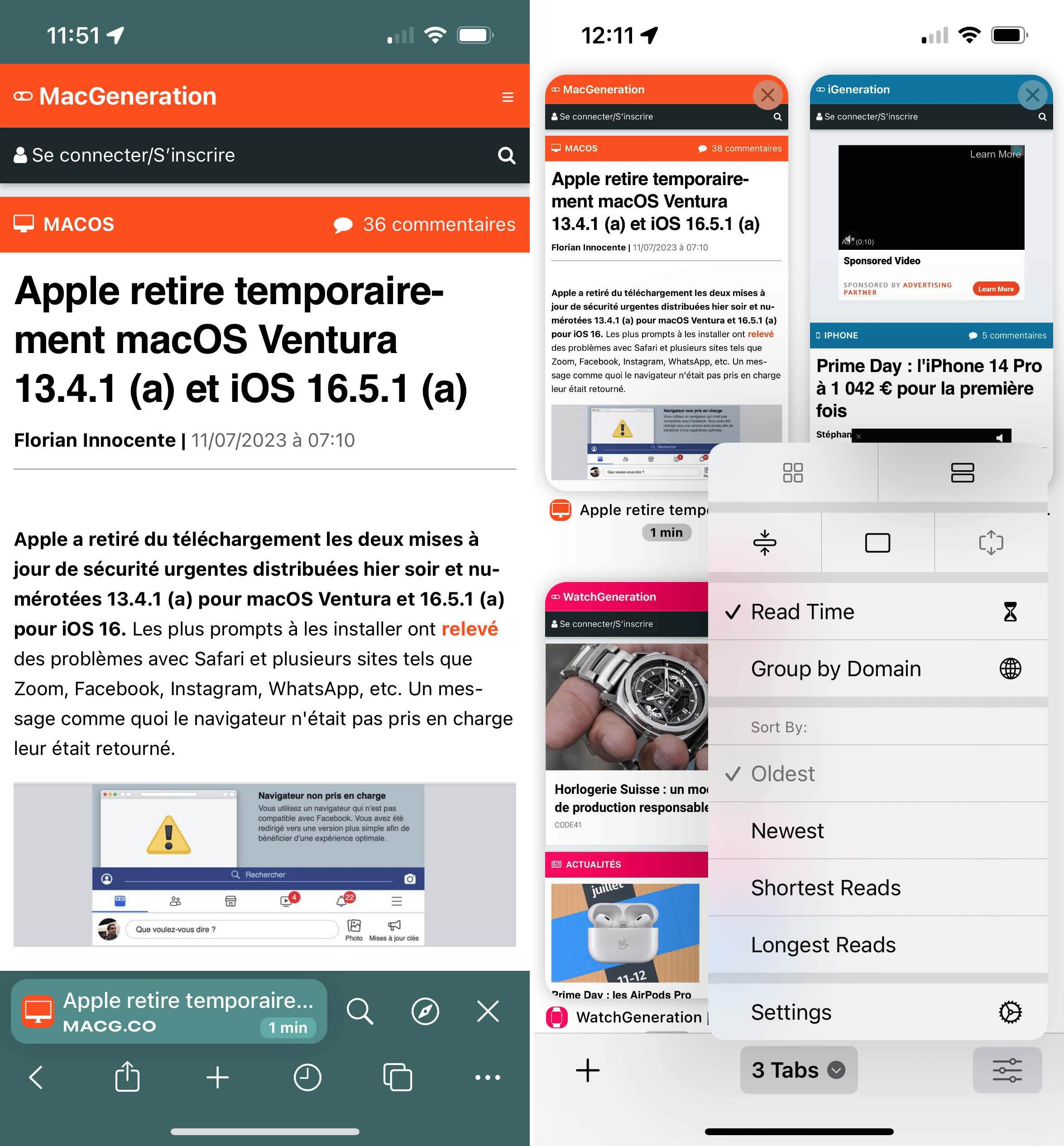 Quiche Browser, un navigateur iOS à l'interface super personnalisable - iGeneration